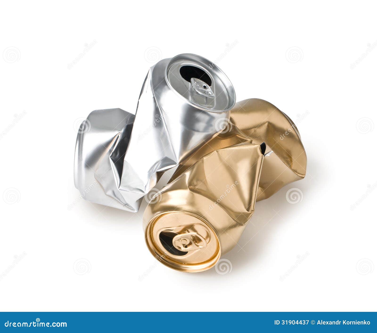 Crumpled empty cans stock image. Image of closeup, empty - 31904437