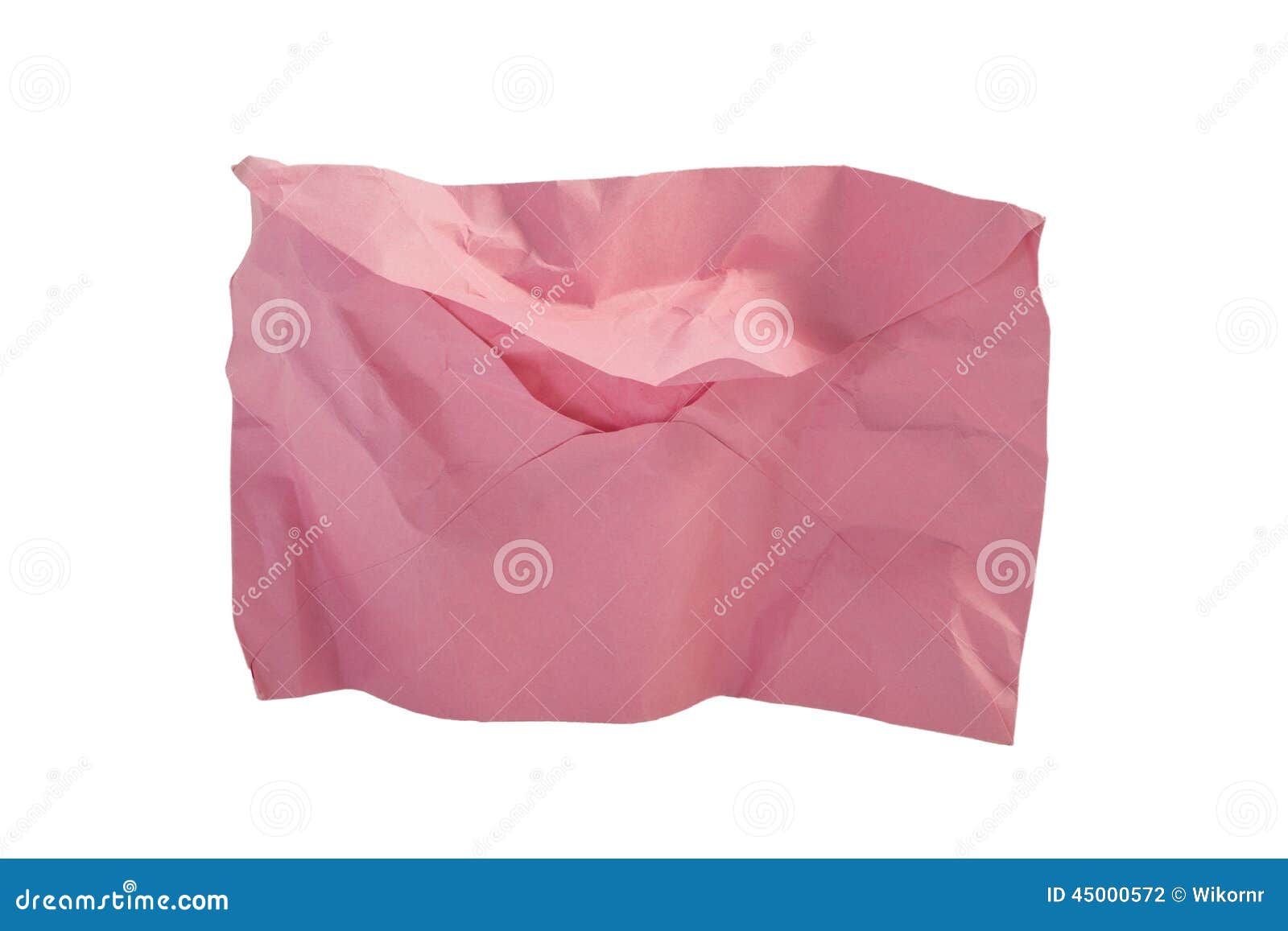 Crumpled Envelope On Isolated Background Stock Photography ...