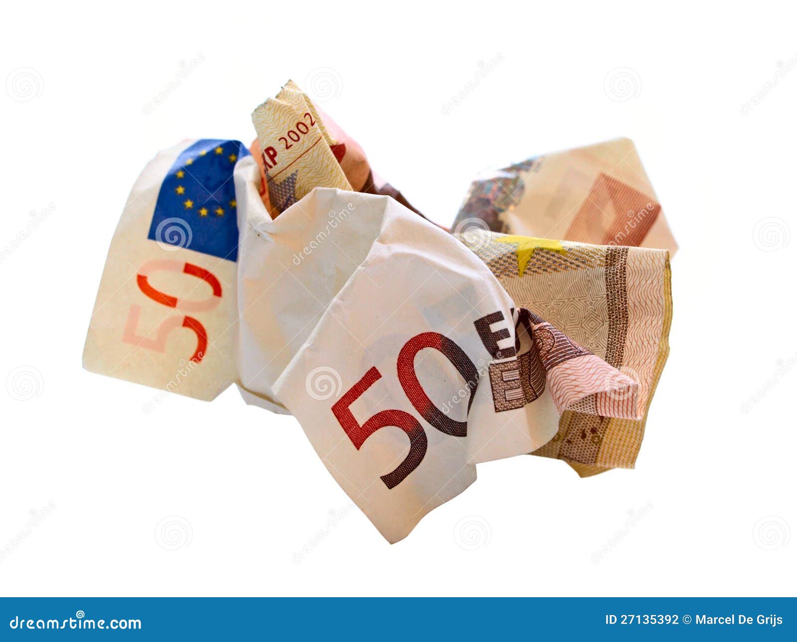 Crumpled 100 Euro Banknote Stock Image | CartoonDealer.com #30899569