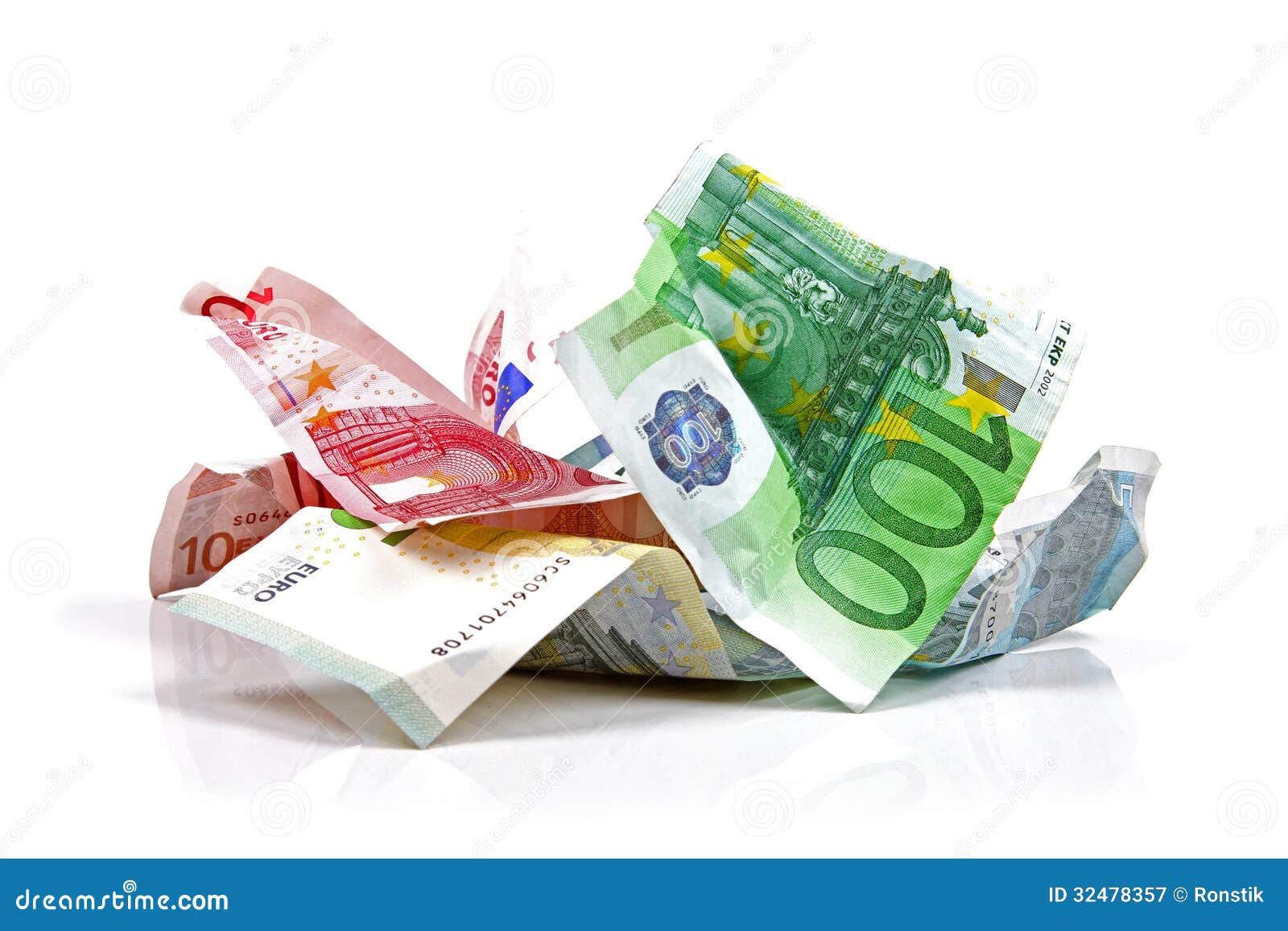 Crumpled Euro Money Royalty-Free Stock Photo | CartoonDealer.com #32478357