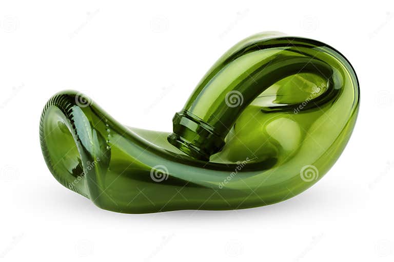 Crumpled glass bottle stock image. Image of concept, crushed - 23282963