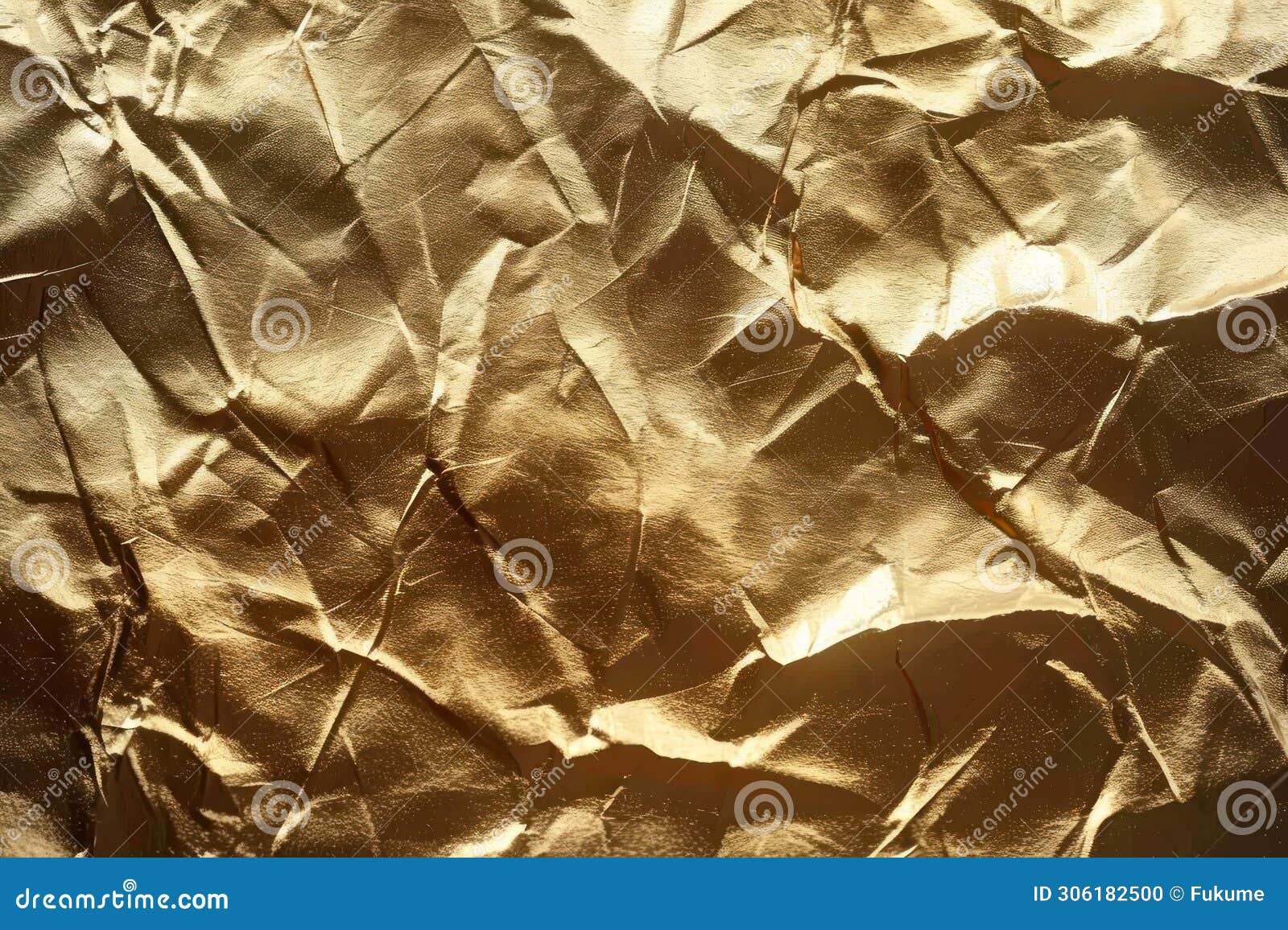 Crumpled Gold Foil Abstract Background Stock Illustration ...
