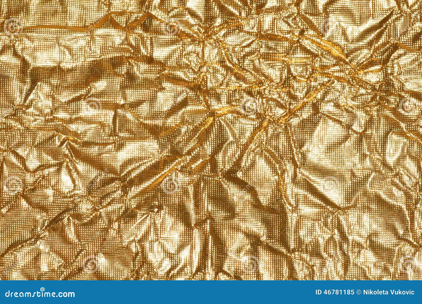 Crumpled gold texture stock image. Image of abstract - 46781185