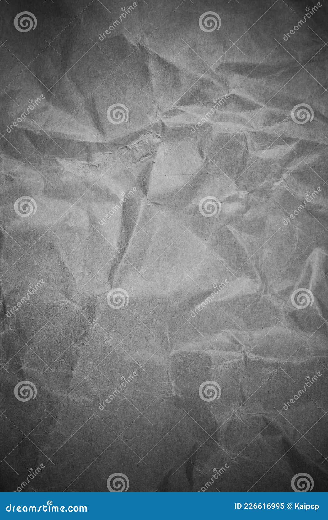 Crumpled Gray Paper Texture Stock Image - Image of gray, crease: 226616995