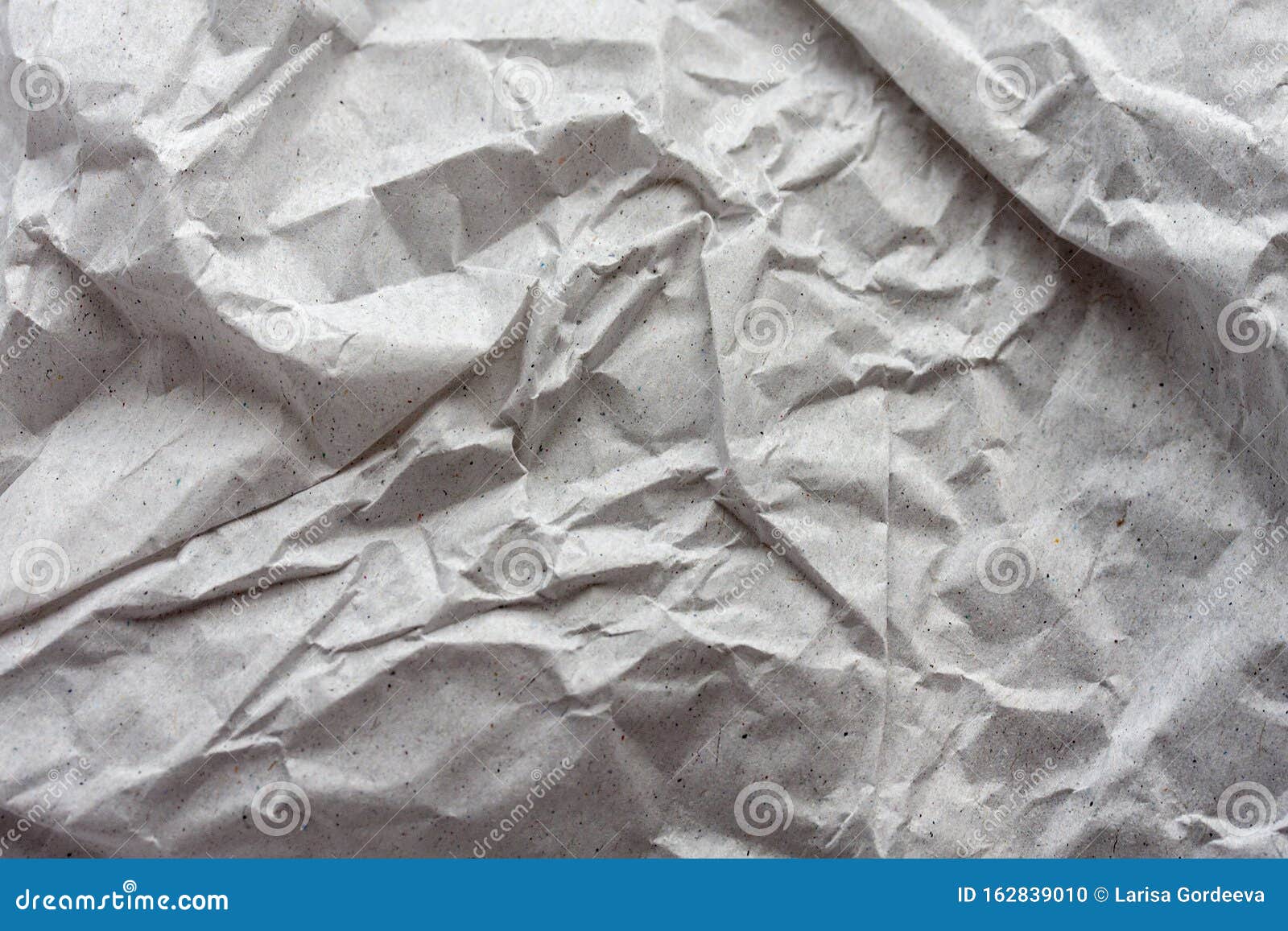 Crumpled Gray Wrapping Paper As Background Stock Photo - Image of ...