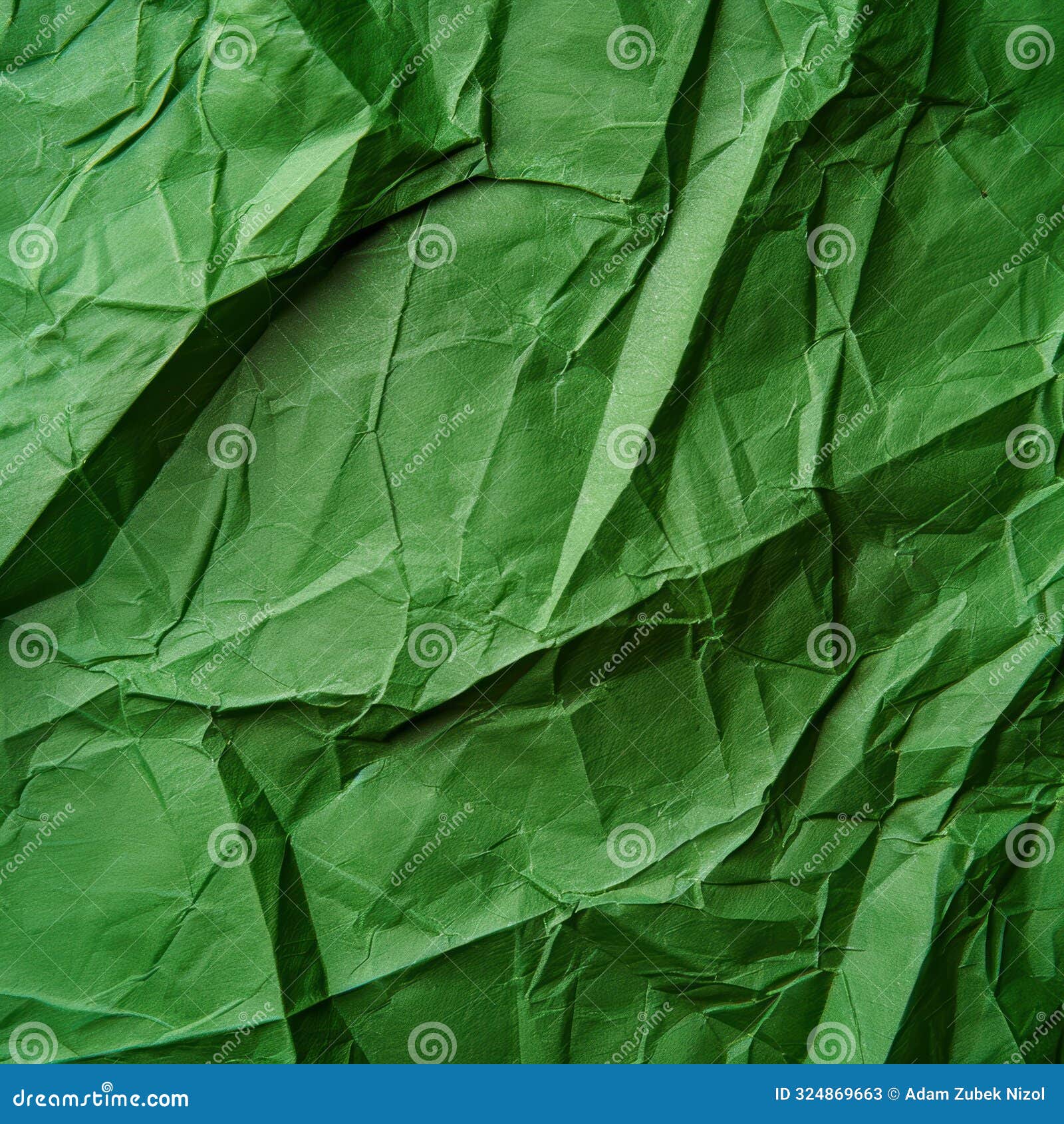 Crumpled Green Paper Texture Background Stock Photo | CartoonDealer.com ...