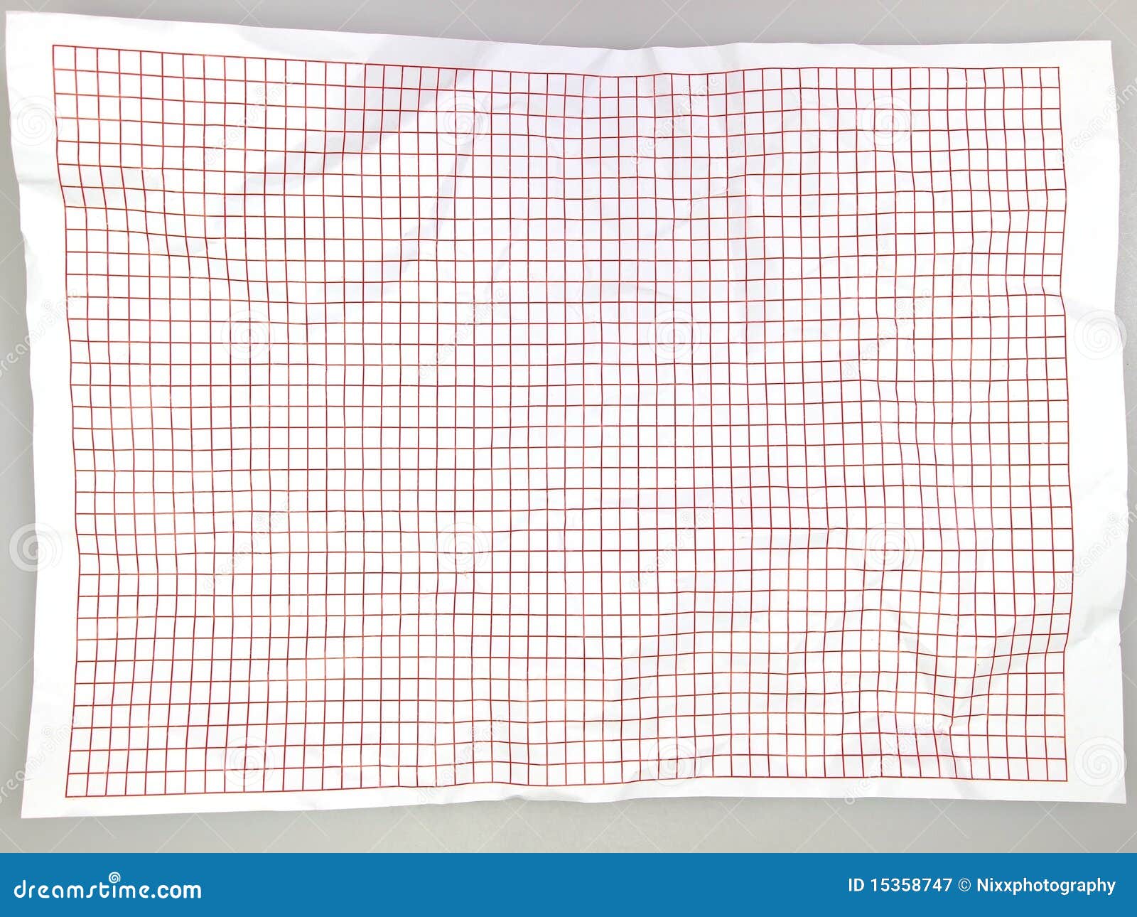 Crumpled Graph Paper Texture: Grunge Background For Design Stock ...