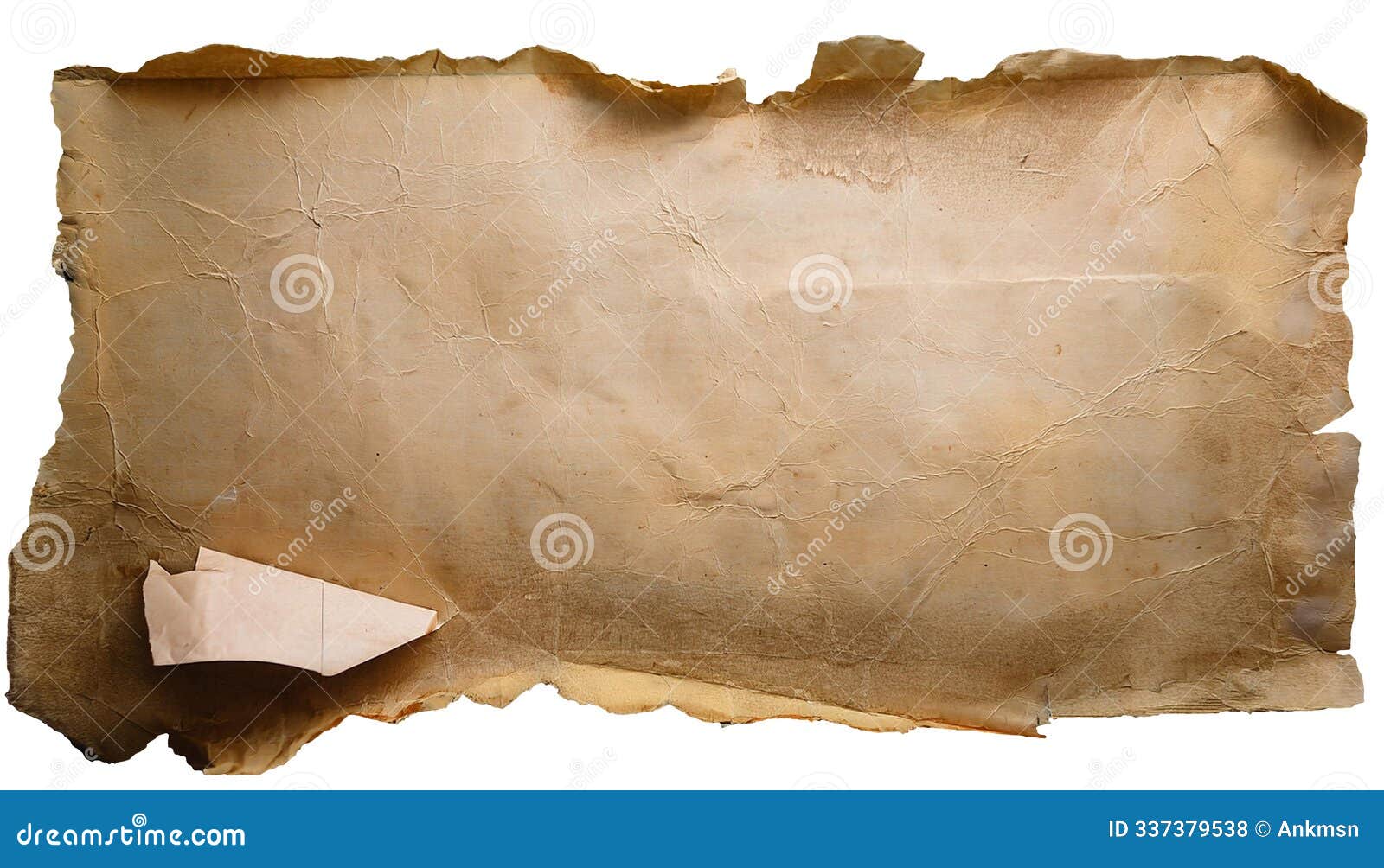 Crumpled Grunge Note with Weathered Border and Frame Stock Illustration ...