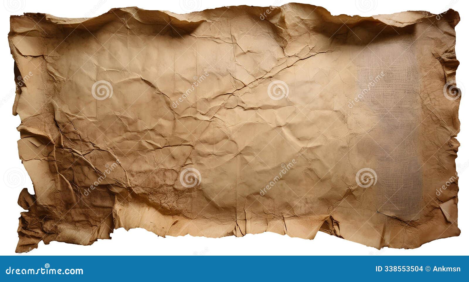 Crumpled Grunge Note with Weathered Border and Frame Stock Illustration ...