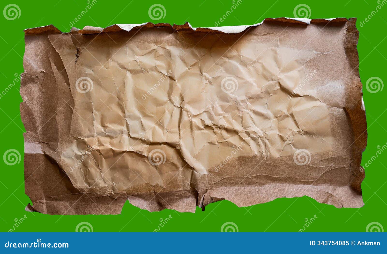 Crumpled Grunge Note with Weathered Border and Frame Stock Illustration ...