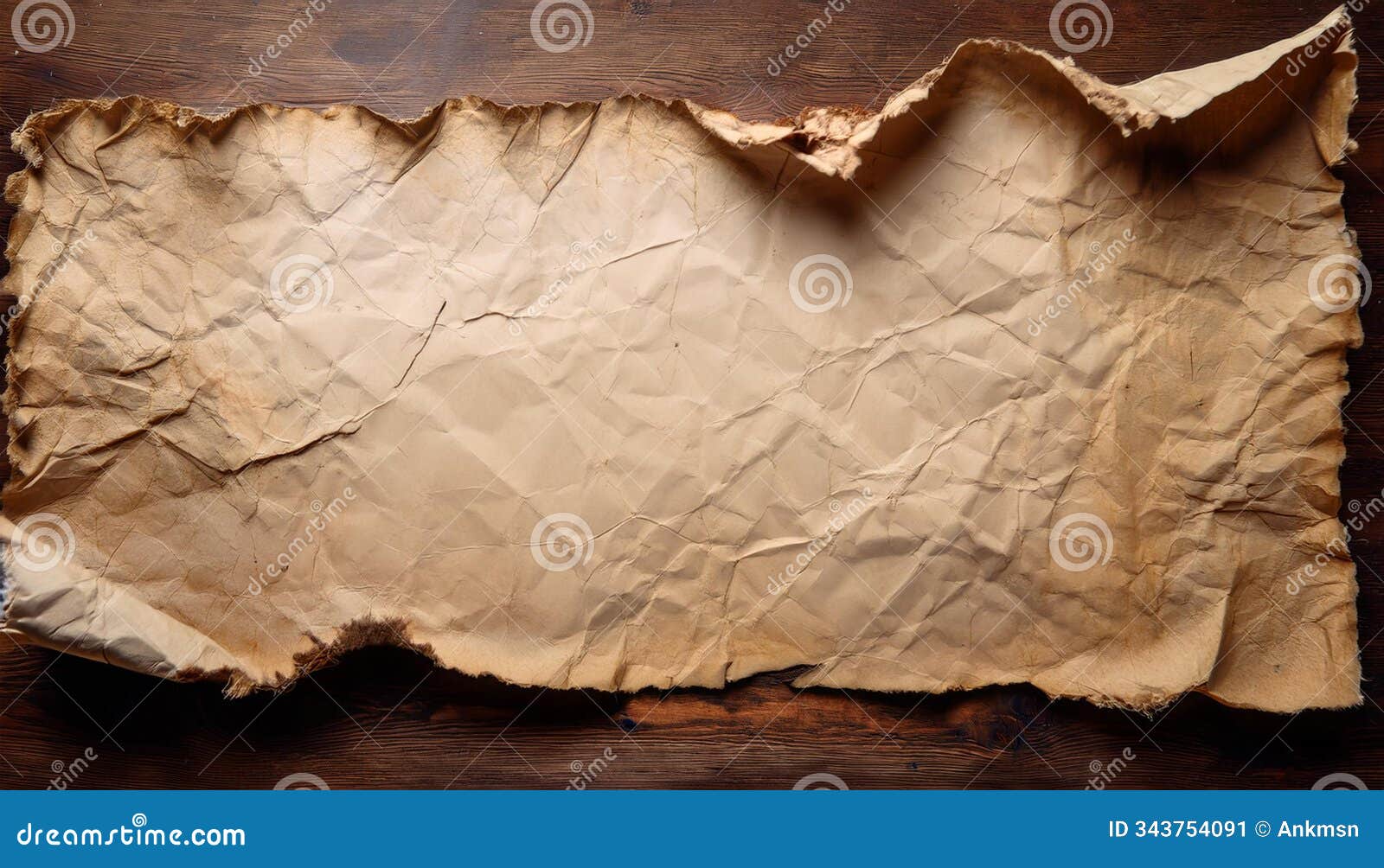 Crumpled Grunge Note with Weathered Border and Frame Stock Illustration ...