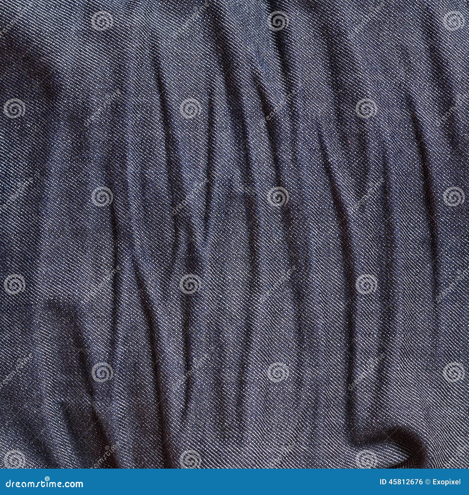 Crumpled Jeans Cloth Texture Stock Photo - Image of cloth, abstract ...