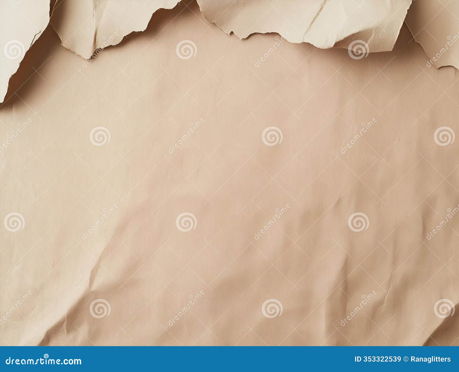 Crumpled Light Brown Paper, Textured Surface, Subtle Variations Stock ...