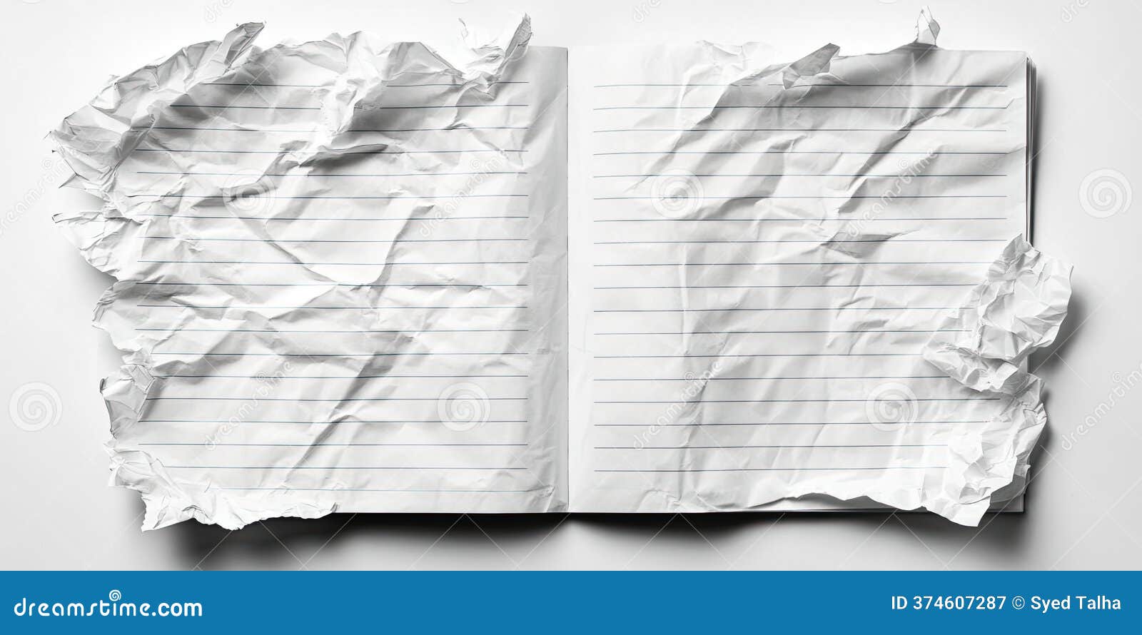 Crumpled Lined Paper Texture. Royalty-Free Stock Photography ...