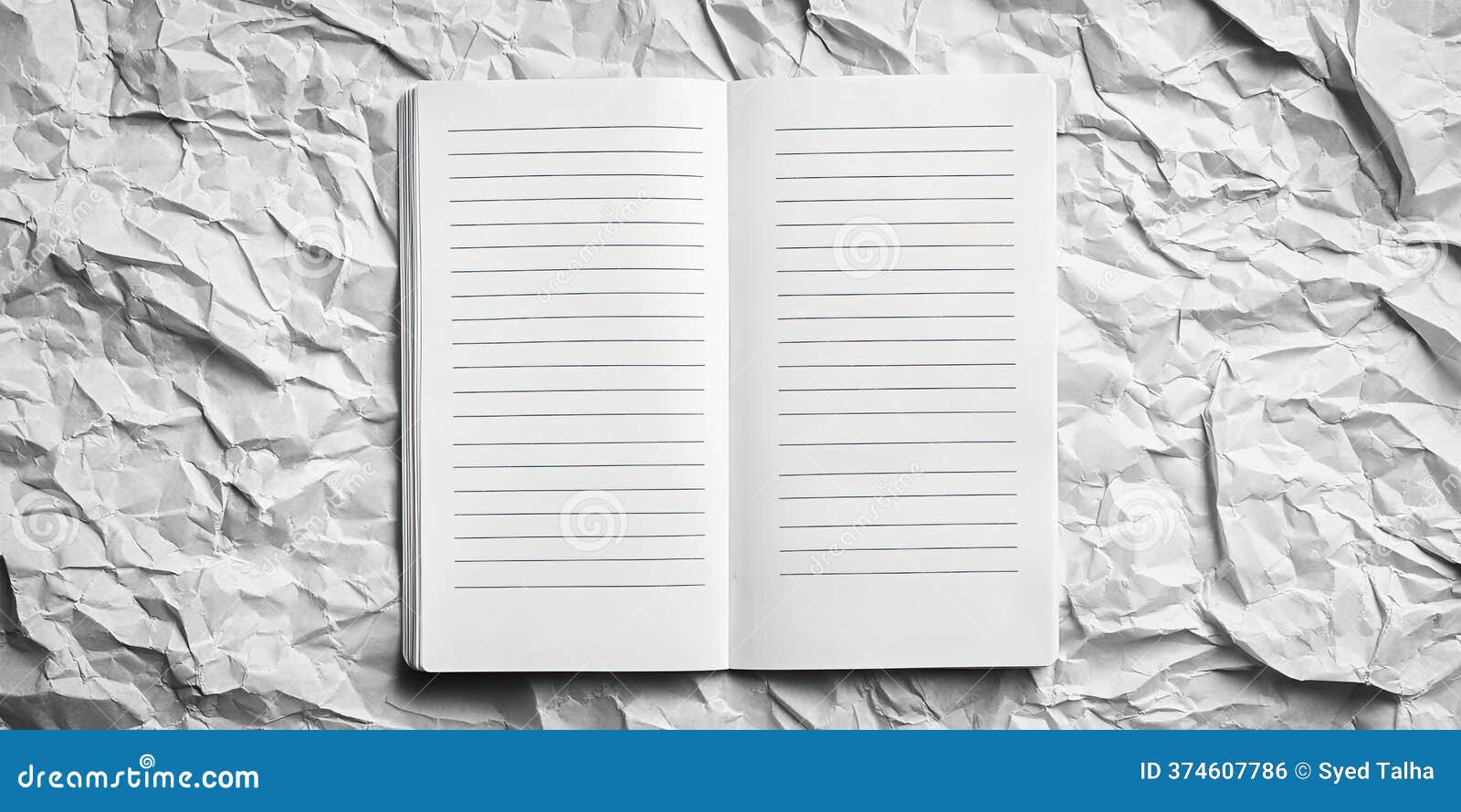 Crumpled Lined Paper Texture. Royalty-Free Stock Photography ...