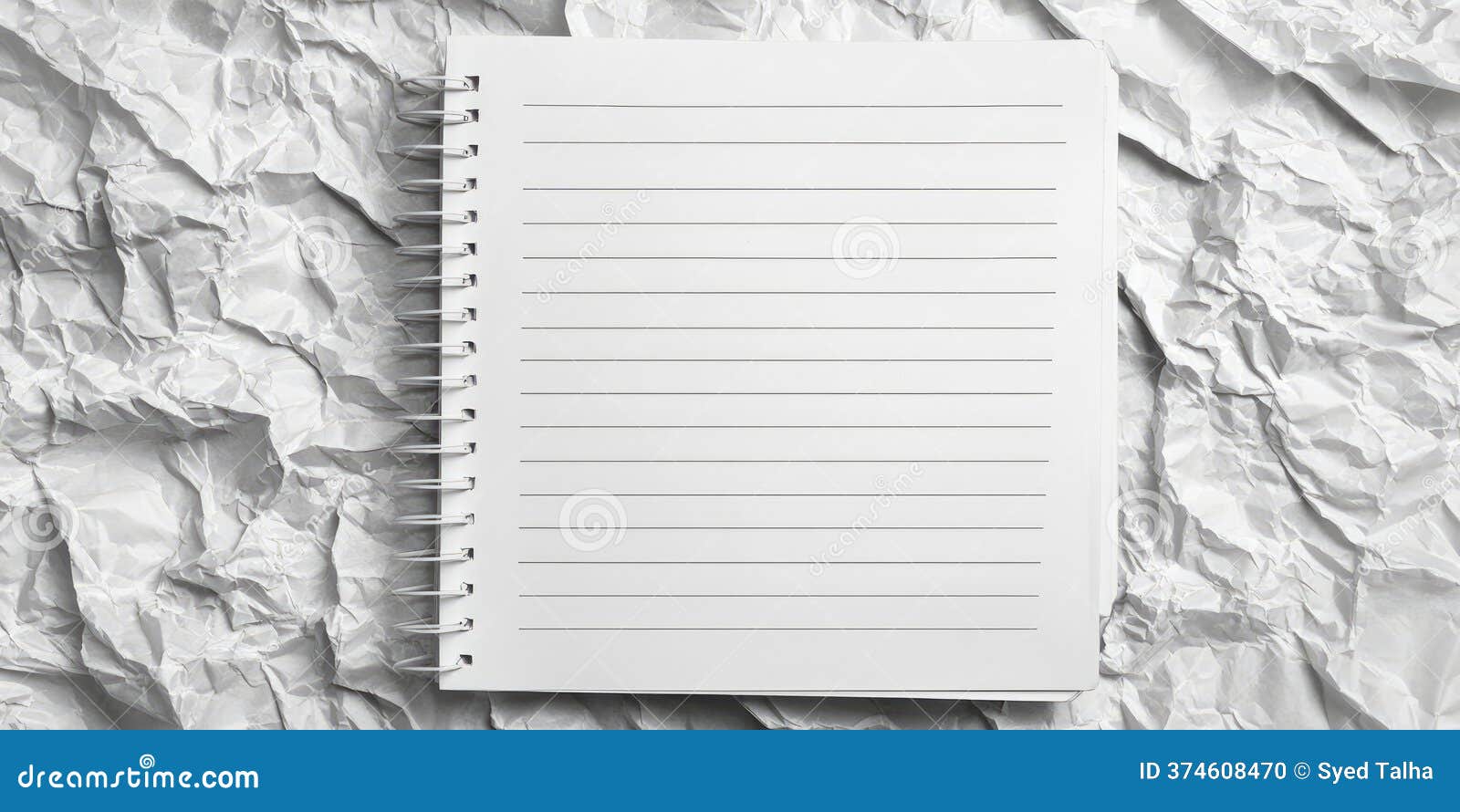 Crumpled Lined Paper Texture. Royalty-Free Stock Photography ...