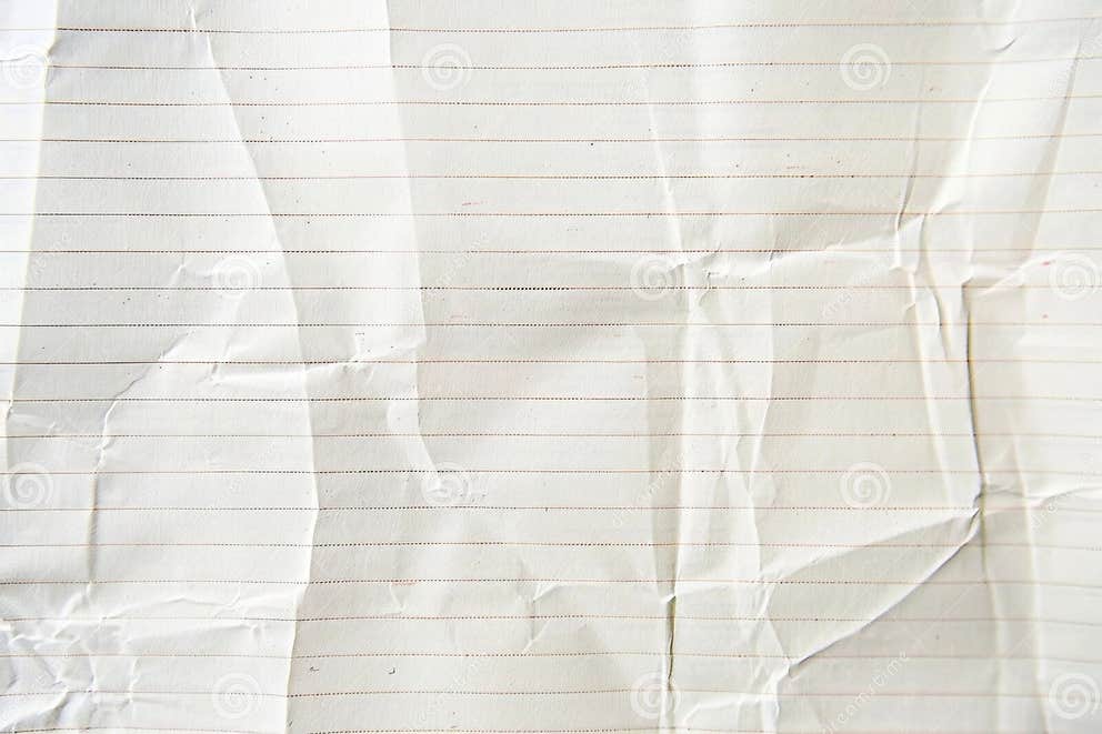 Crumpled Lined Paper Texture. Stock Illustration - Illustration of line ...
