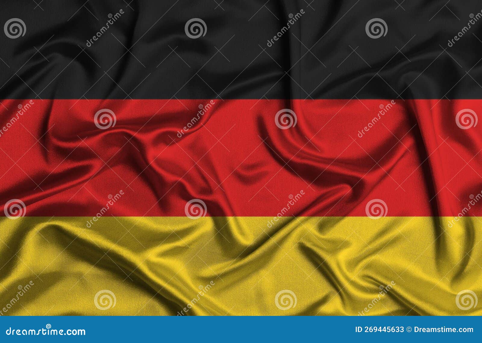 Crumpled National Flag of Germany Stock Illustration - Illustration of ...