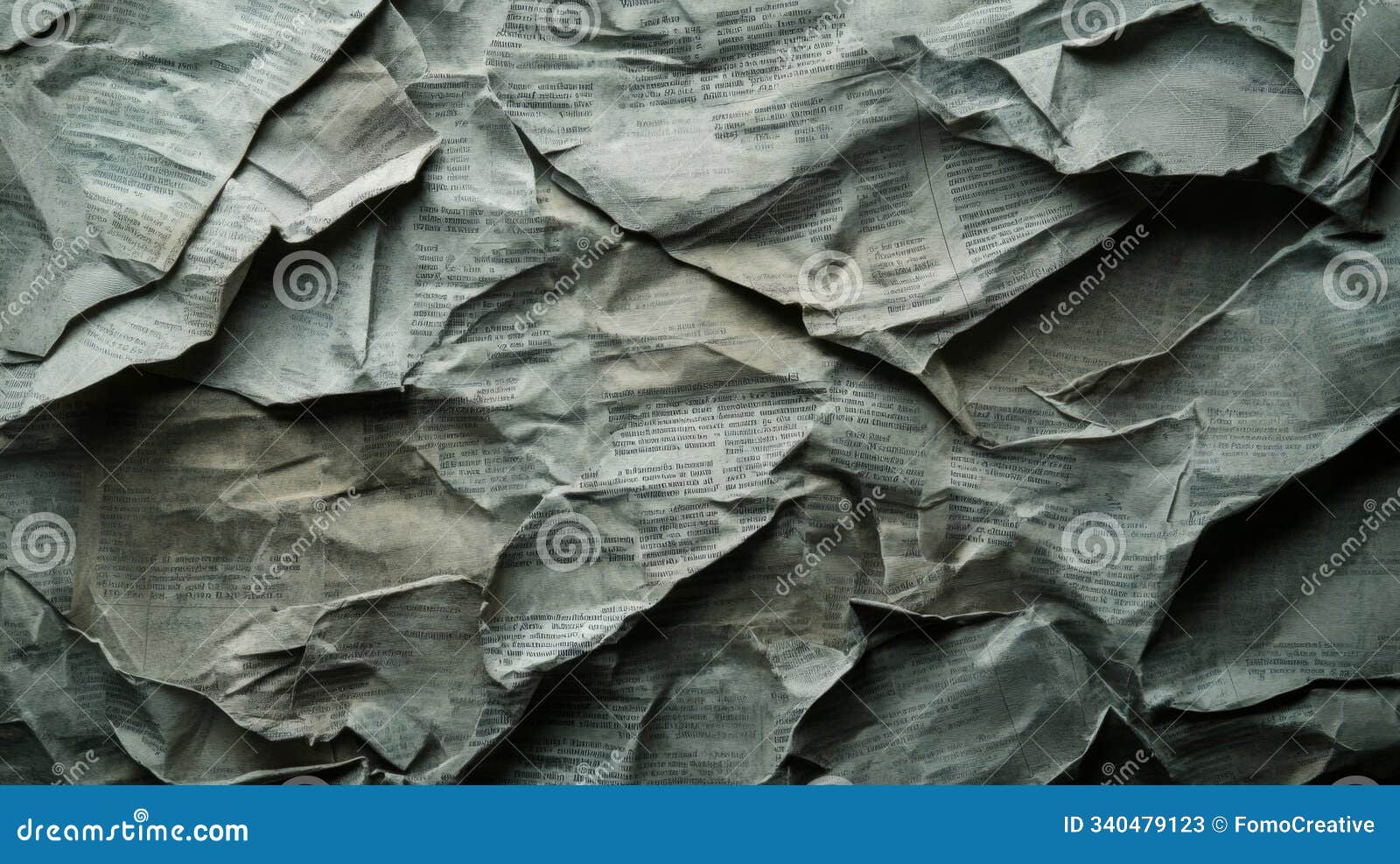 Old Crumpled Newspaper Texture Background Stock Image | CartoonDealer ...