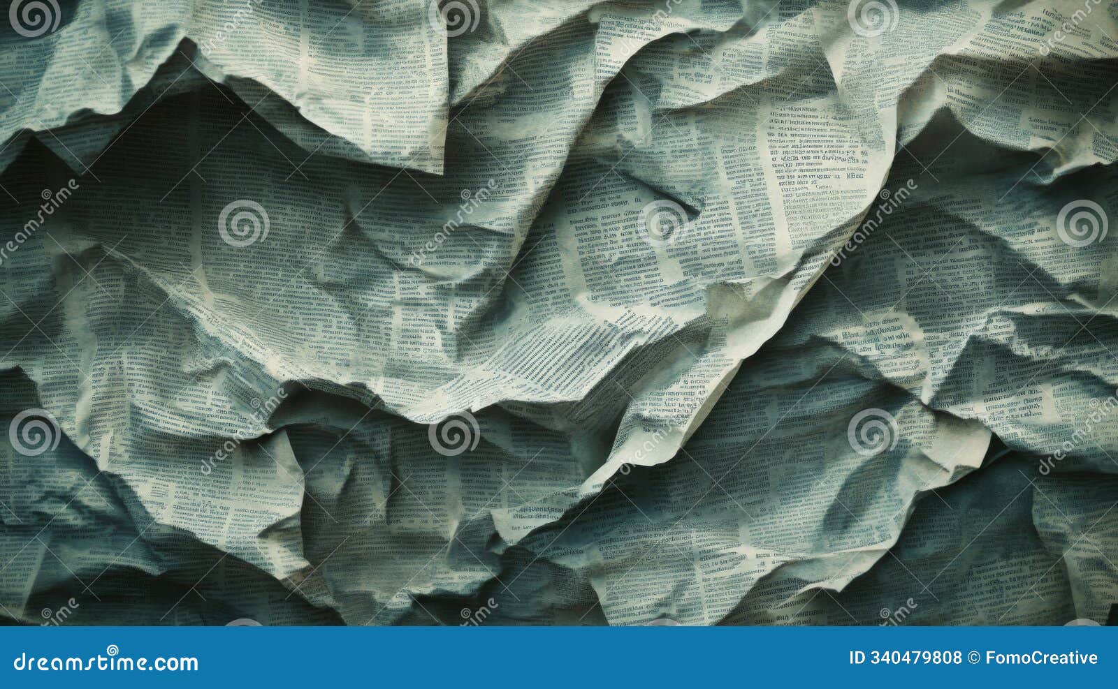 Old Crumpled Newspaper Texture Background Stock Image | CartoonDealer ...