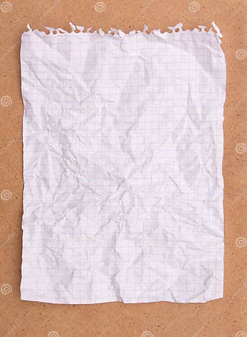 Crumpled note paper stock photo. Image of notepaper, isolated - 13510174