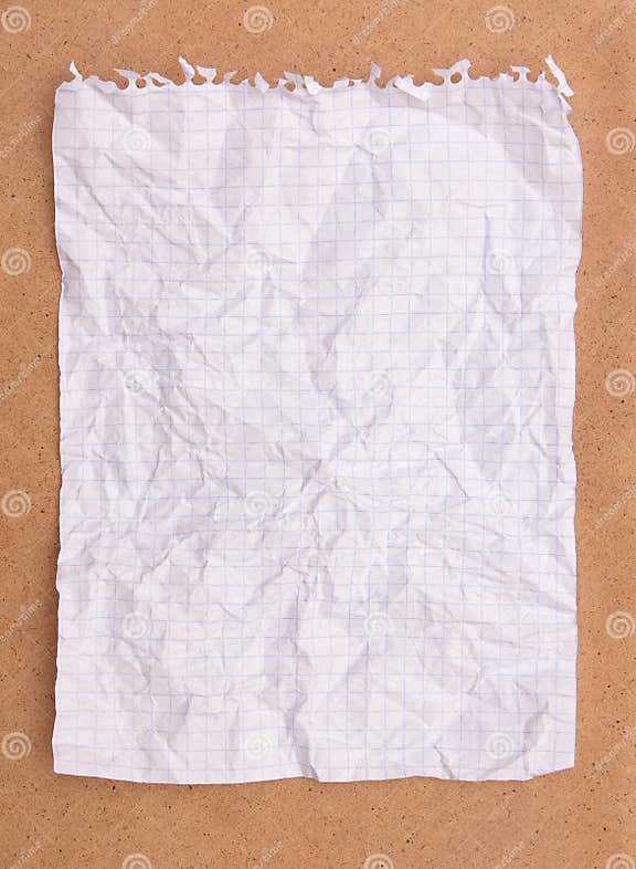 Crumpled note paper stock photo. Image of notepaper, isolated - 13510174
