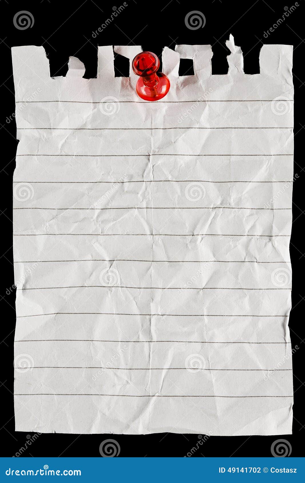 Crumpled note stock photo. Image of message, lines, creased - 49141702