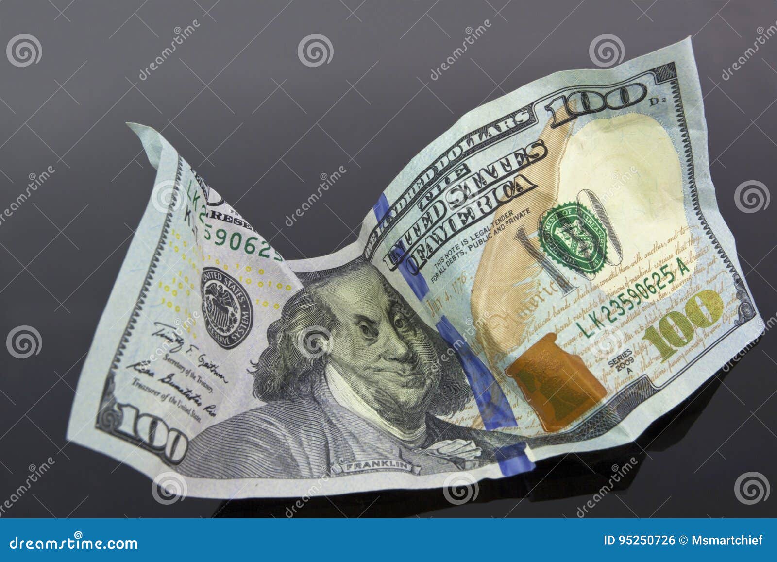 Crumpled One Hundred Dollard Bill Stock Photo - Image of bill, banking ...