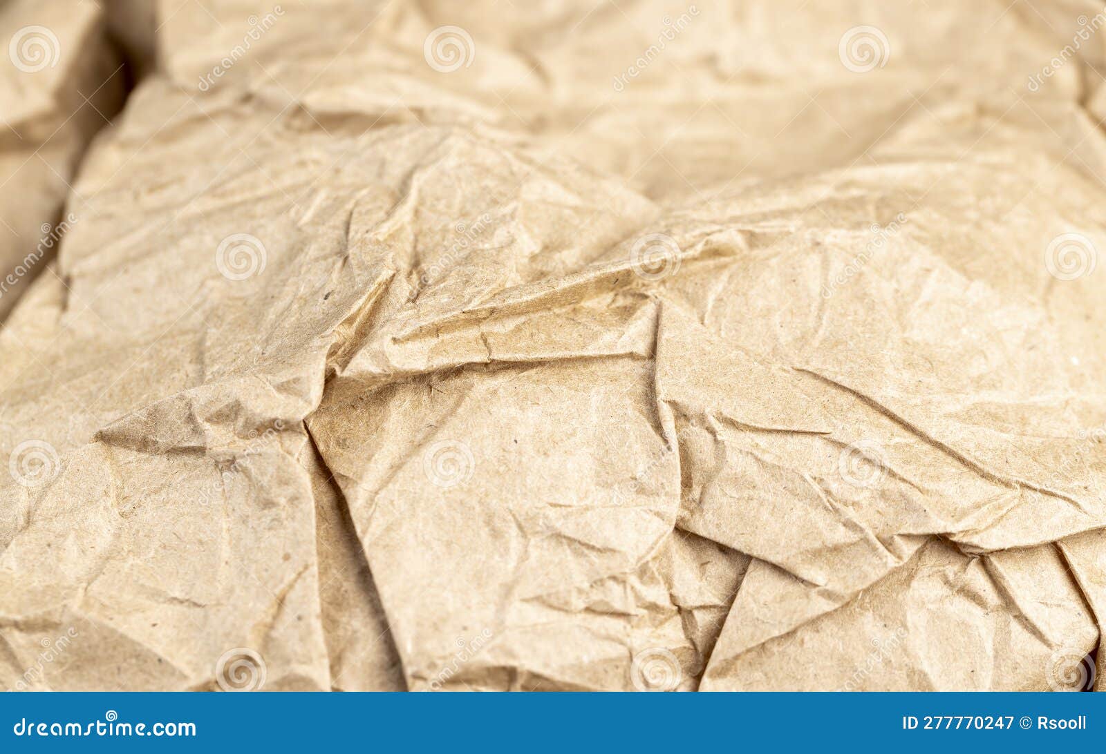 Crumpled Packaging Paper from Recycled Paper Stock Image - Image of ...