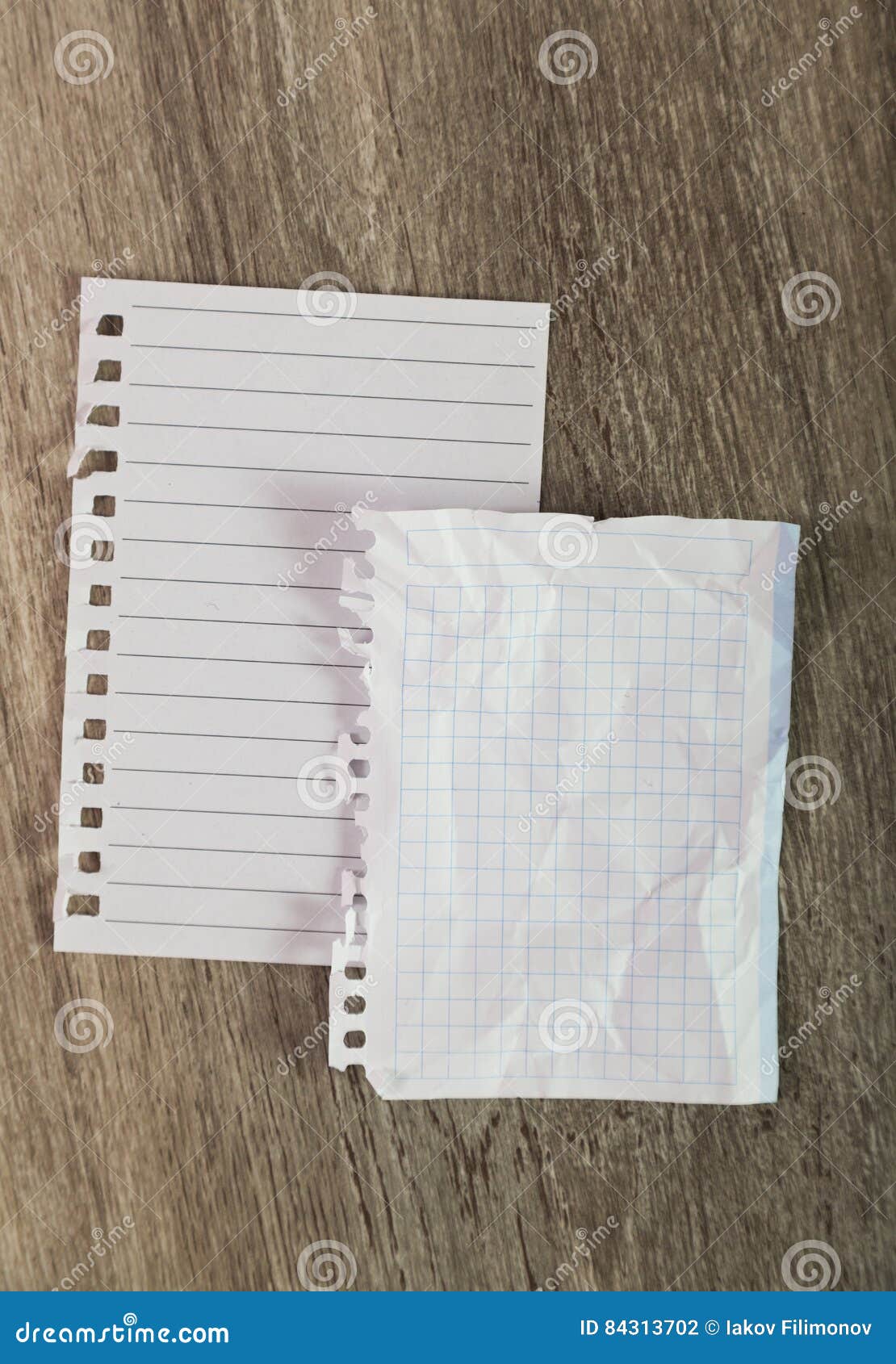 Crumpled Page Notebook on Table Stock Photo - Image of notepad, order ...