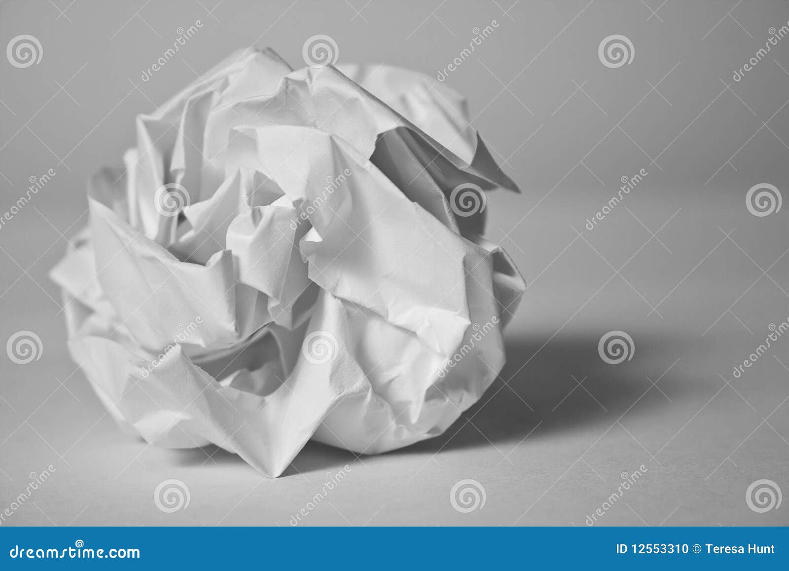 Crumpled Paper stock photo. Image of stationery, career - 12553310