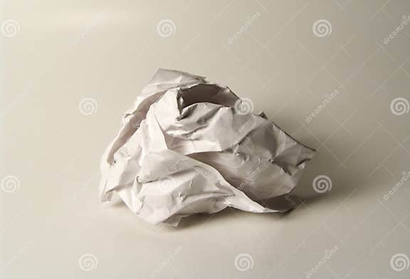 Crumpled Paper stock photo. Image of business, stress, mistake - 12620