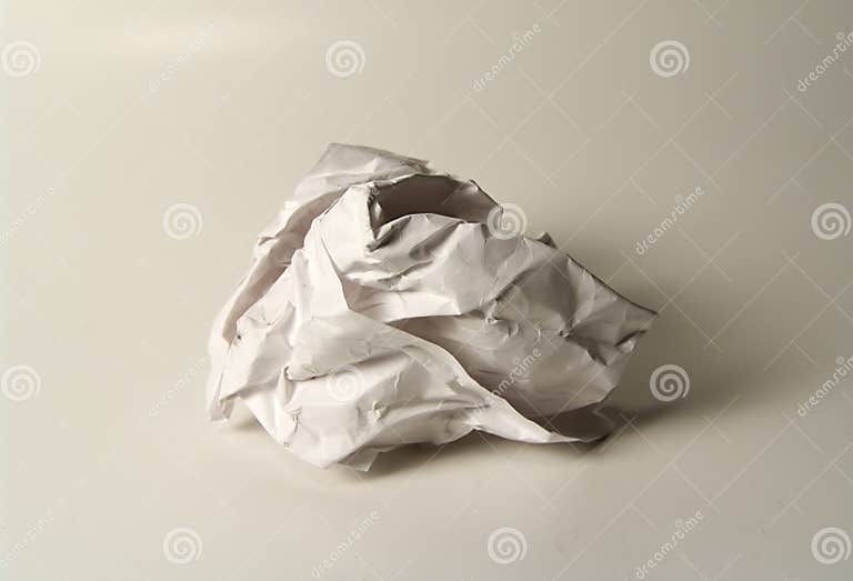 Crumpled Paper stock photo. Image of business, stress, mistake - 12620