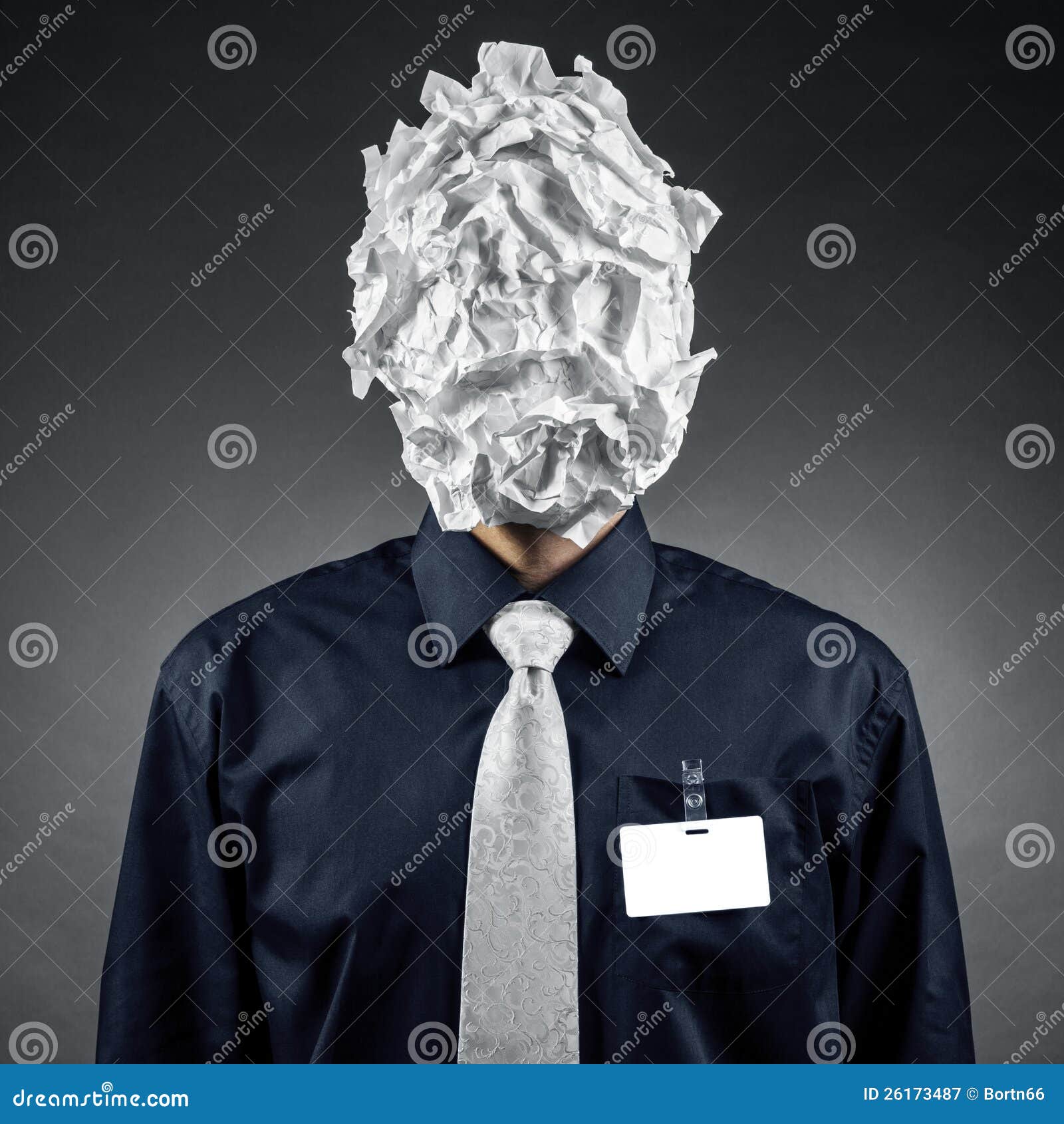 Crumpled paper stock image. Image of surprised, crazy - 26173487