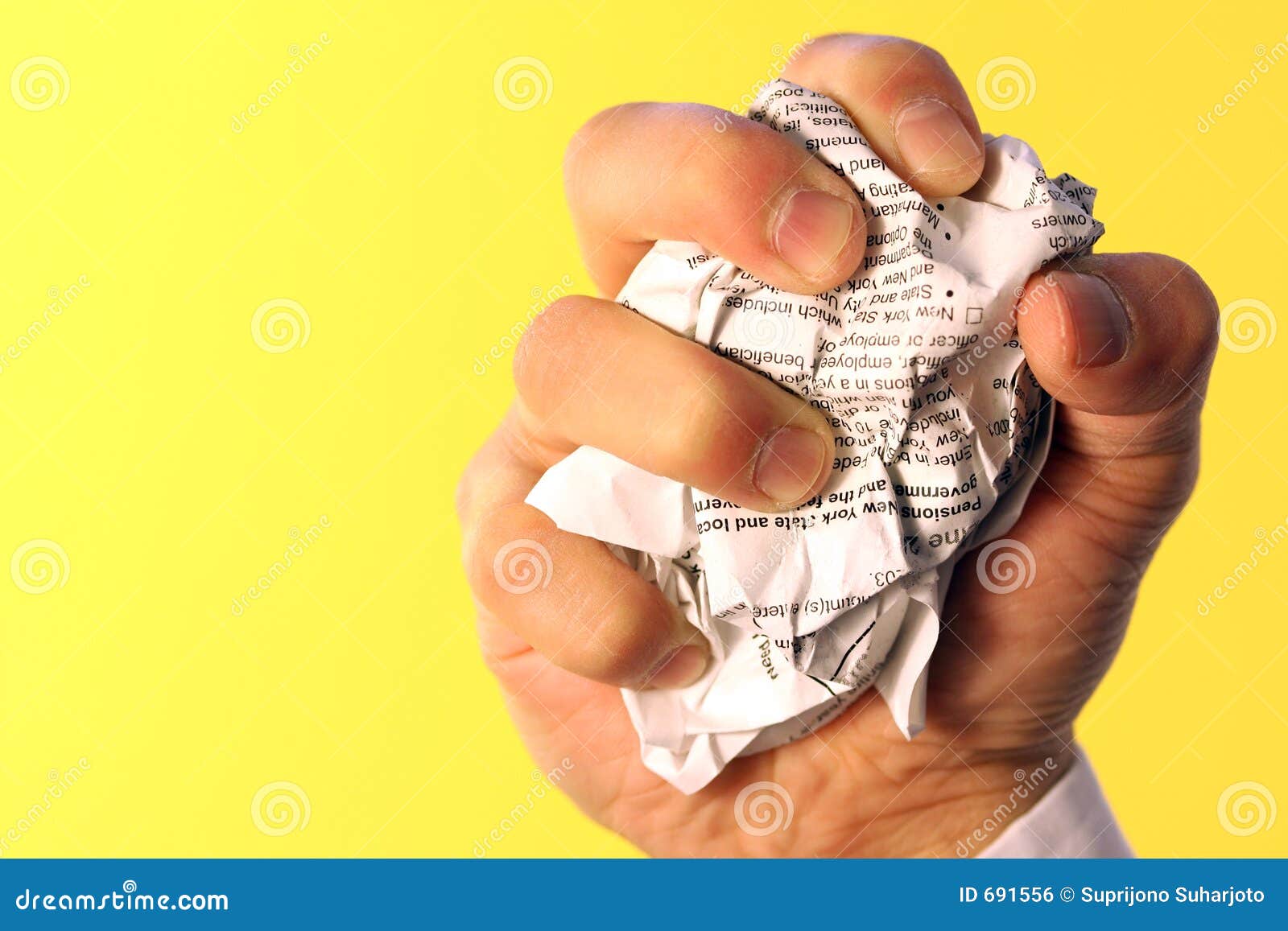 Crumpled paper stock photo. Image of frustration, error - 691556