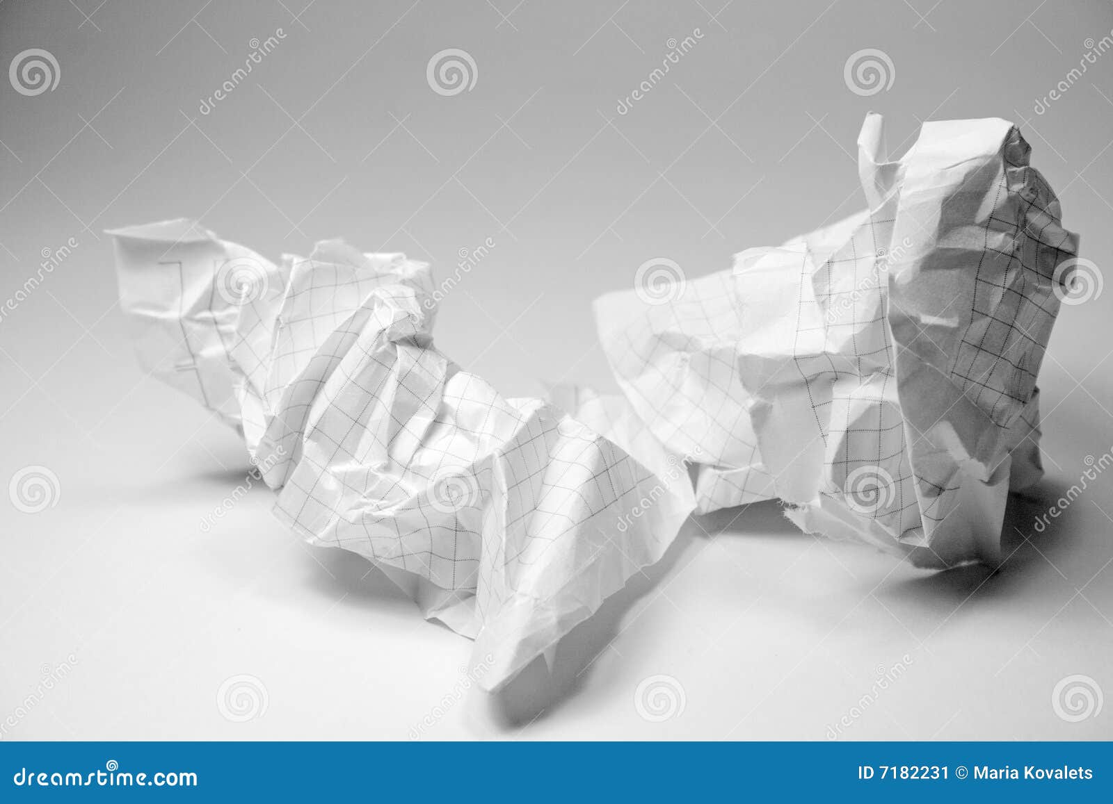 Crumpled paper stock image. Image of squared, activity - 7182231