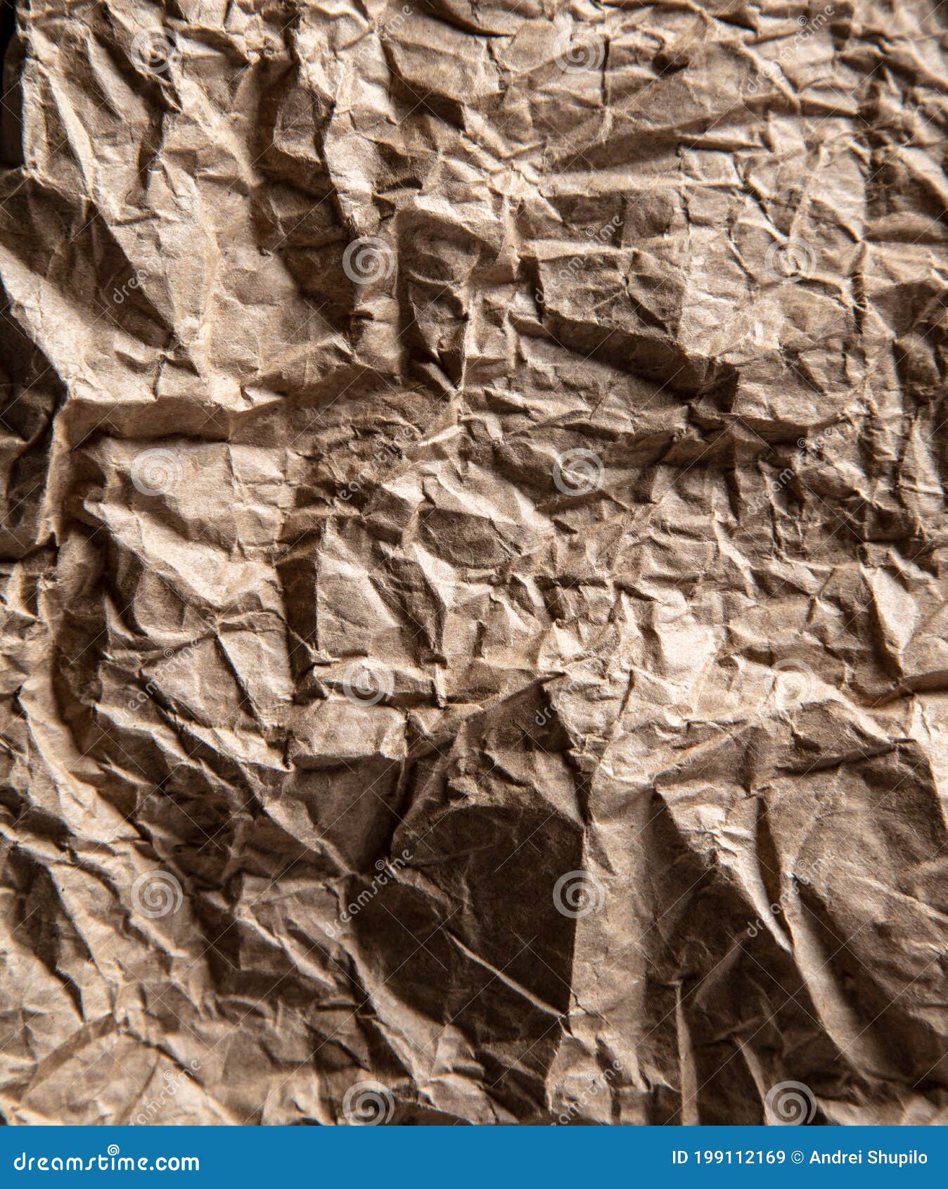 Crumpled Paper As an Abstract Background Stock Image - Image of grunge ...