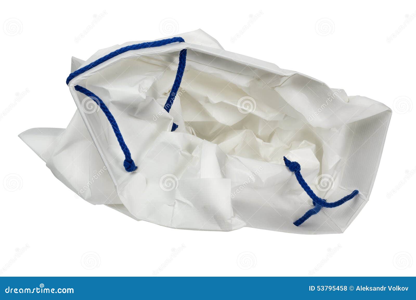 Crumpled paper bag stock photo. Image of texture, garbage - 53795458