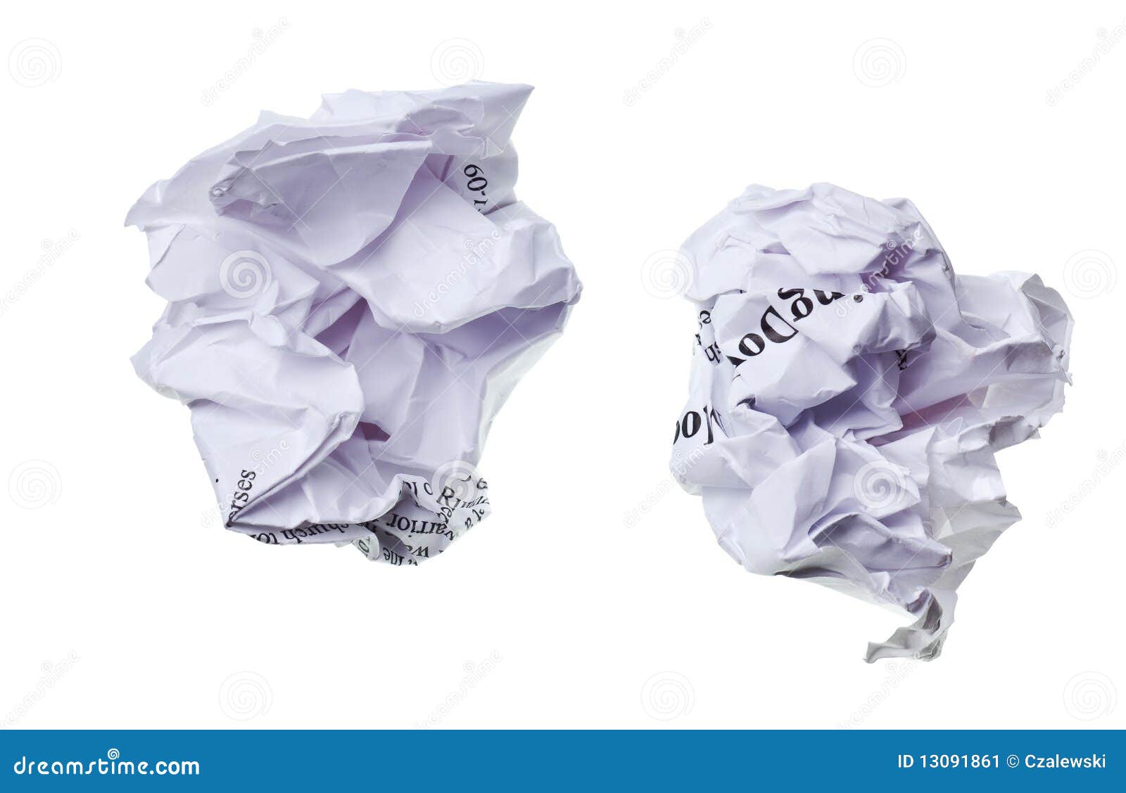 Crumpled paper ball stock image. Image of ball, garbage - 13091861