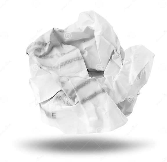 Crumpled paper ball stock photo. Image of macro, wrinkled - 25838026