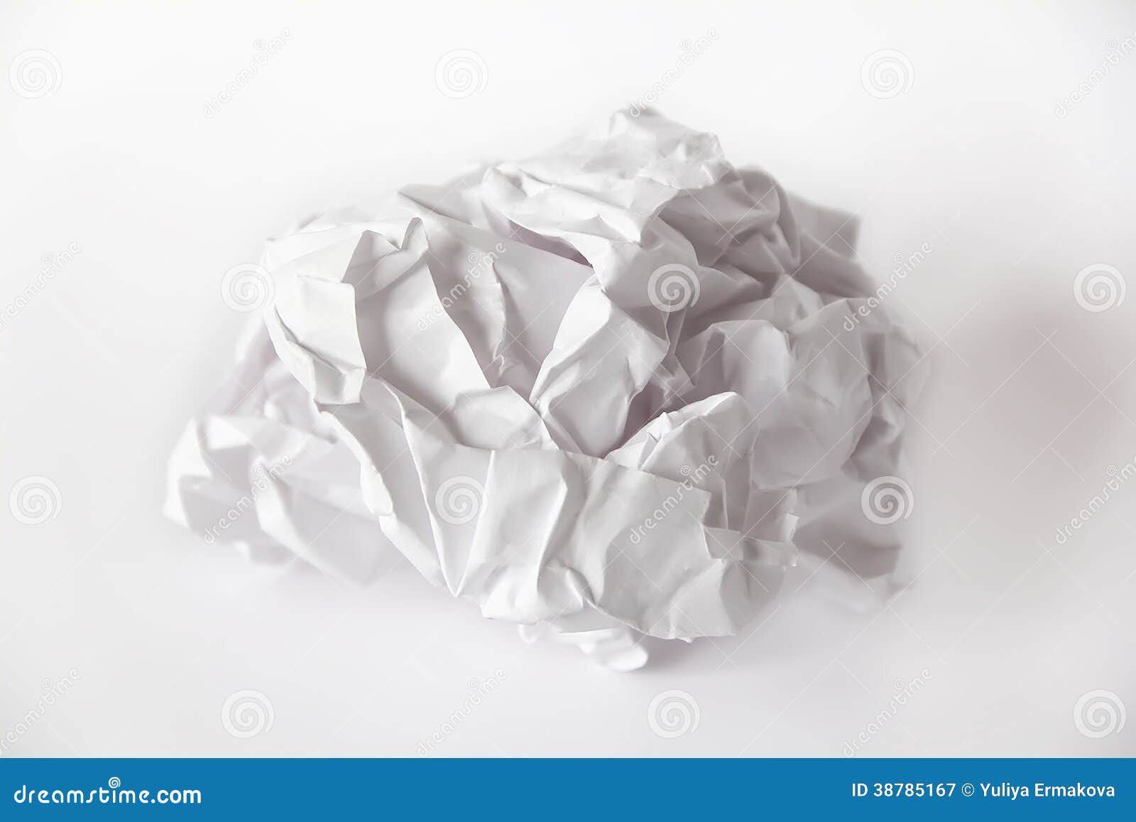 Crumpled paper ball stock image. Image of crinkle, wrinkled - 38785167