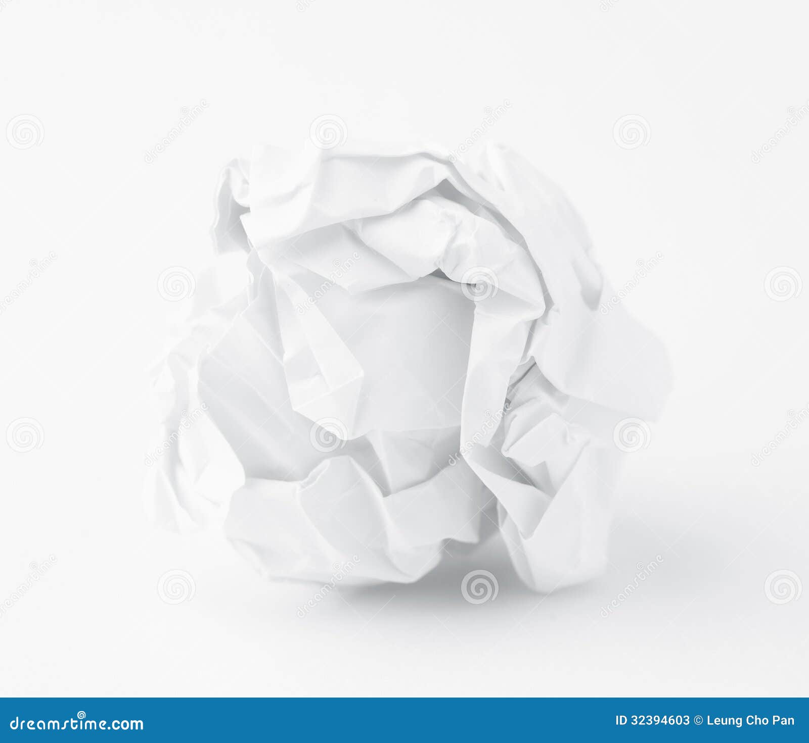 Crumpled paper ball stock image. Image of rubbish, crumpled - 32394603