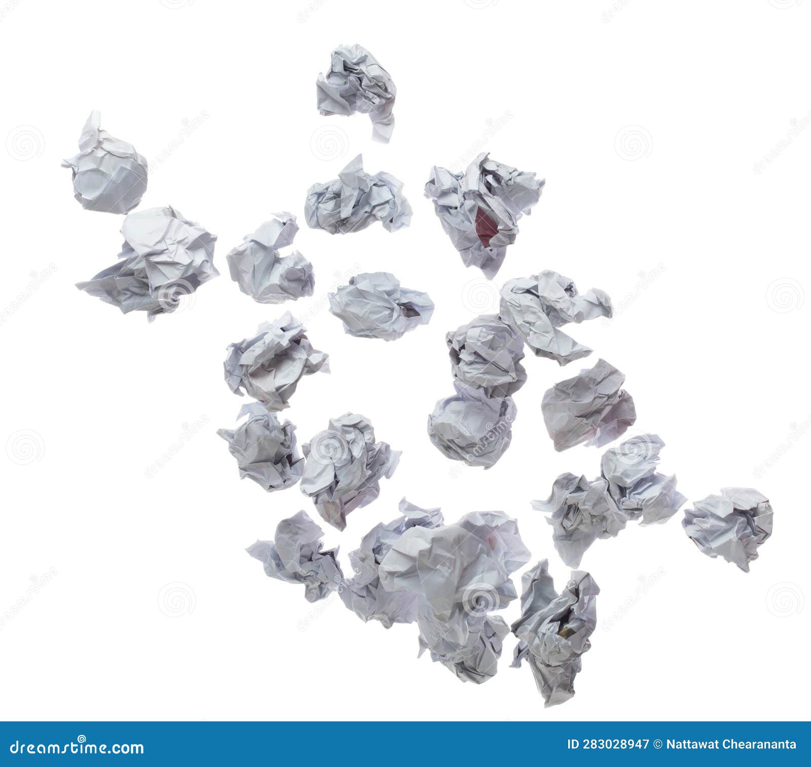 Crumpled Paper Ball is Symbol of Frustration Discarded Ideas, Isolated ...