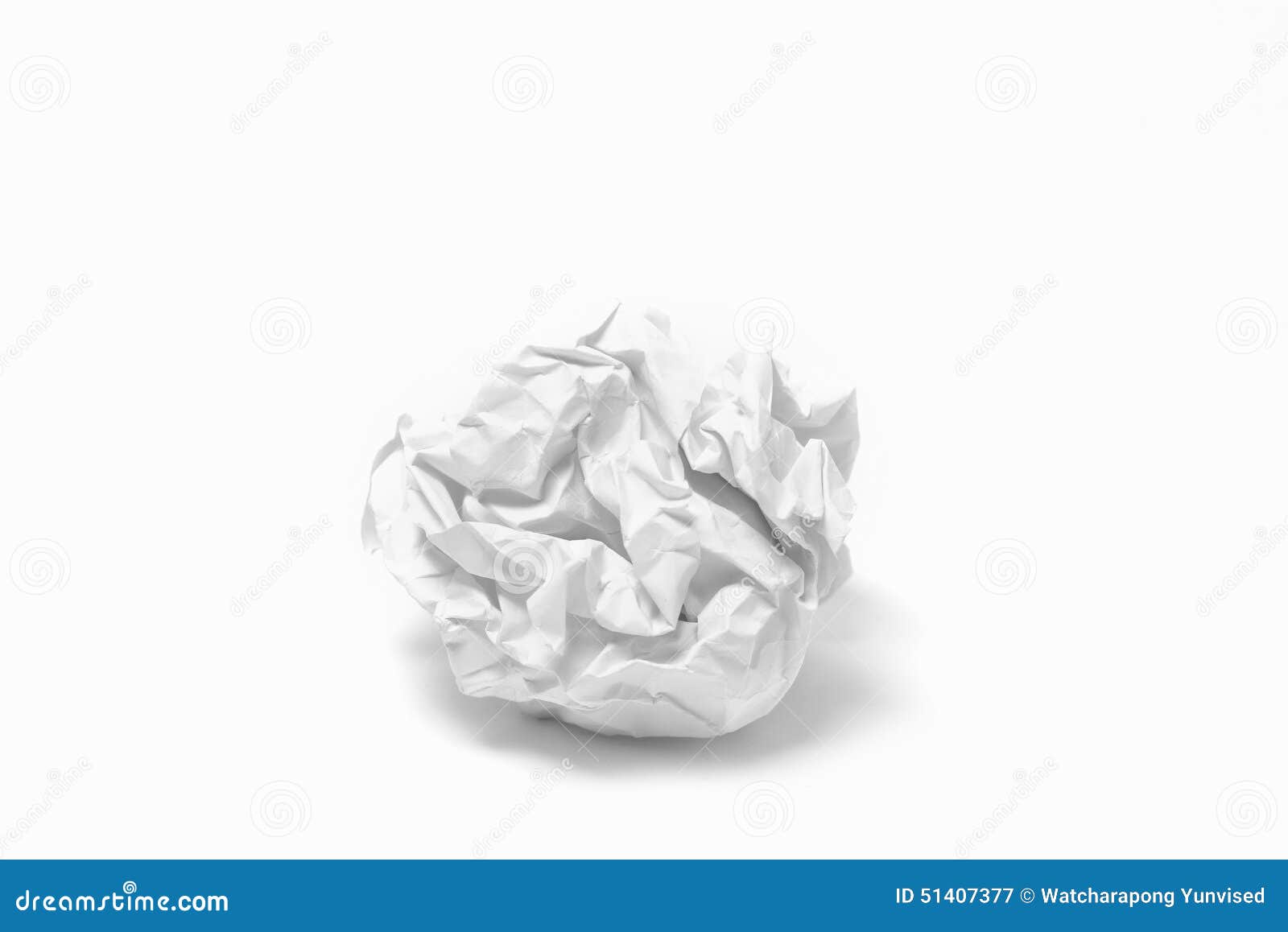 Crumpled paper ball stock image. Image of ball, gray - 51407377