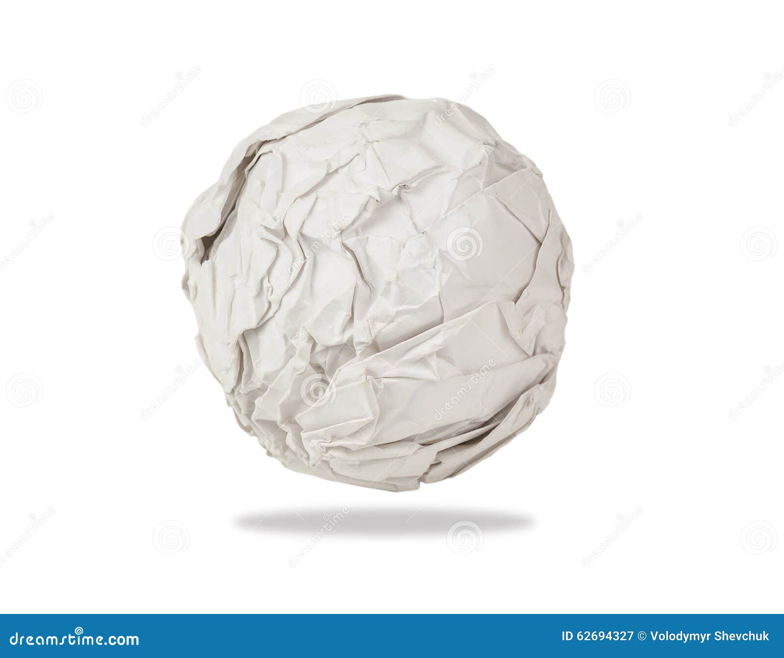 Crumpled paper ball stock image. Image of effect, paper - 62694327