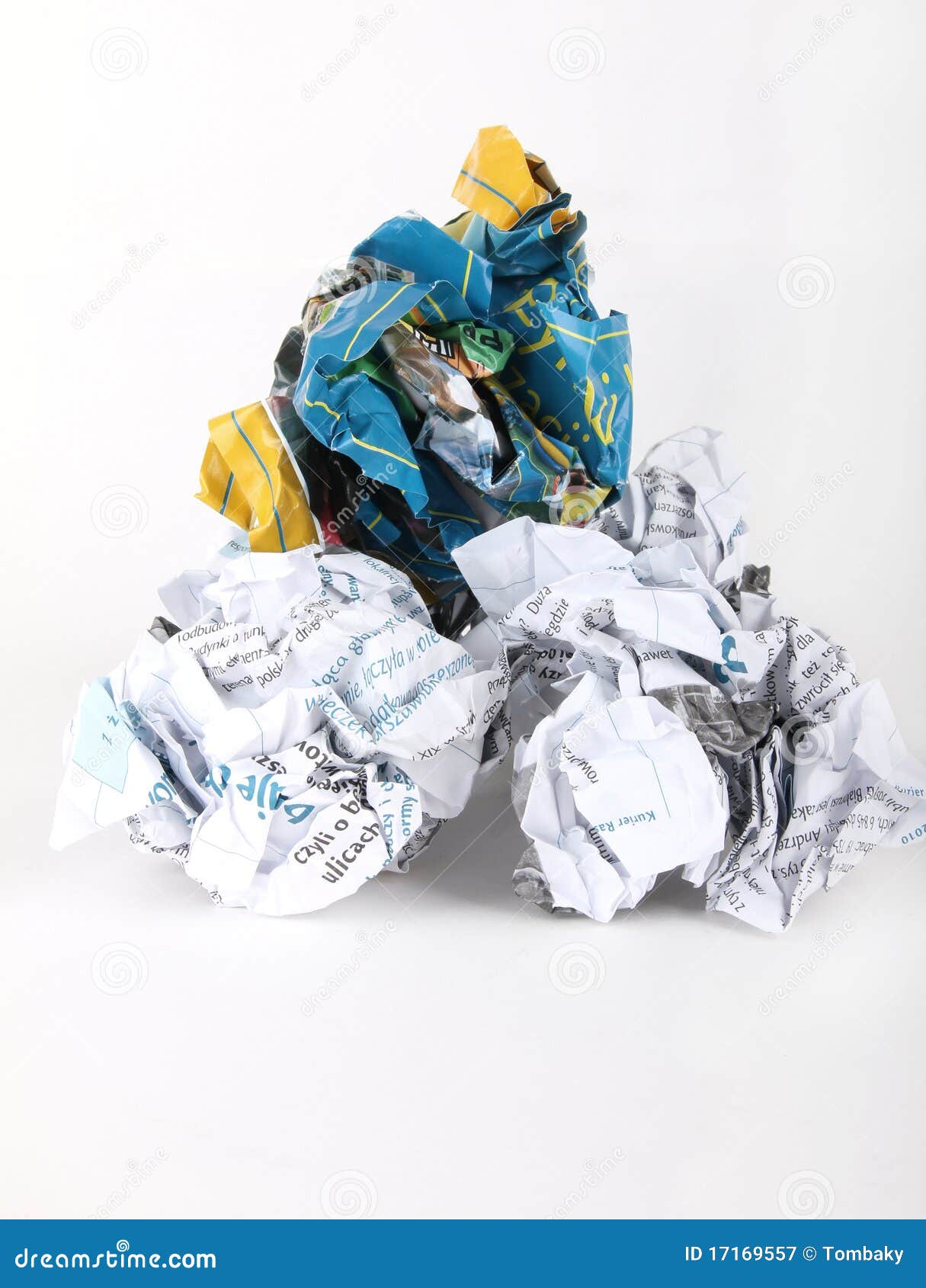 Crumpled paper balls stock image. Image of frown, rubbish - 17169557