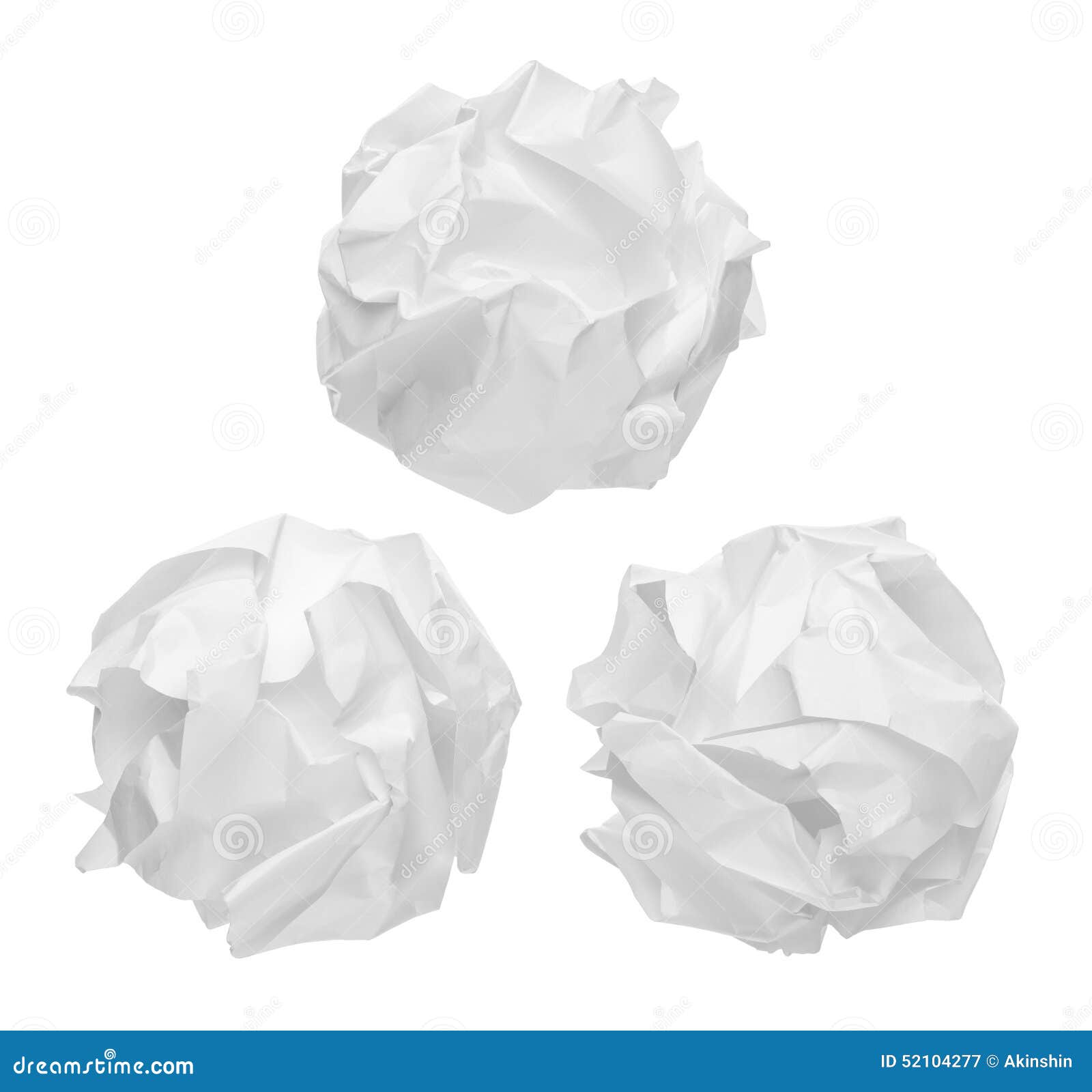 Crumpled paper balls stock image. Image of document, crinkly - 52104277