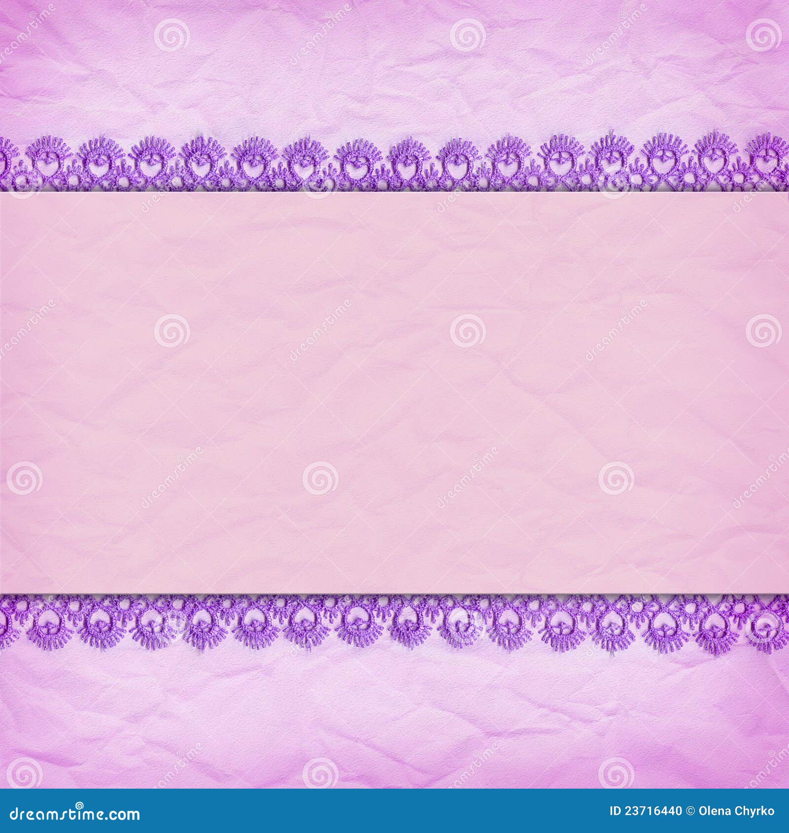 Crumpled Paper with a Border of Lace Stock Illustration - Illustration ...