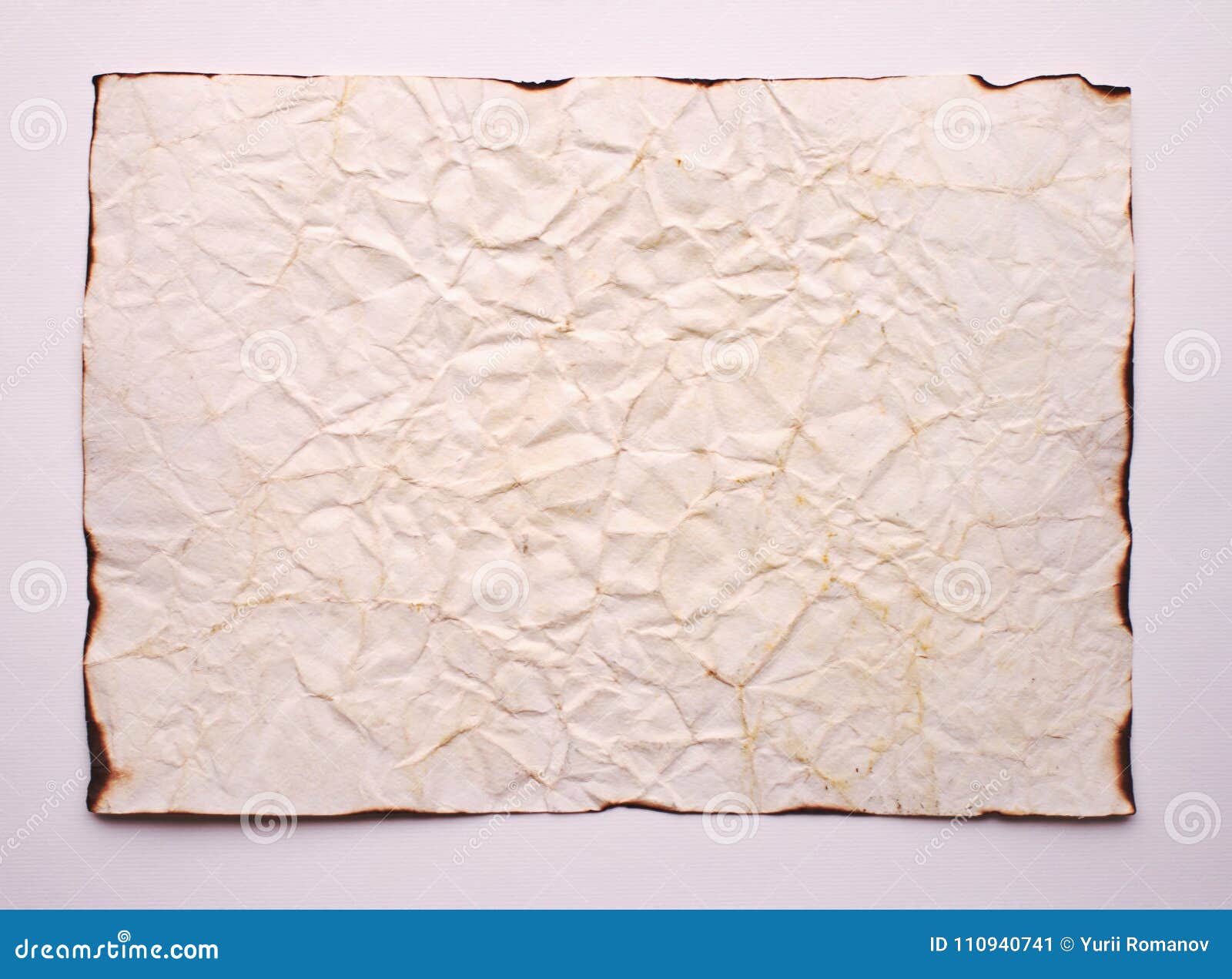 Crumpled paper stock image. Image of aged, beige, effect - 110940741
