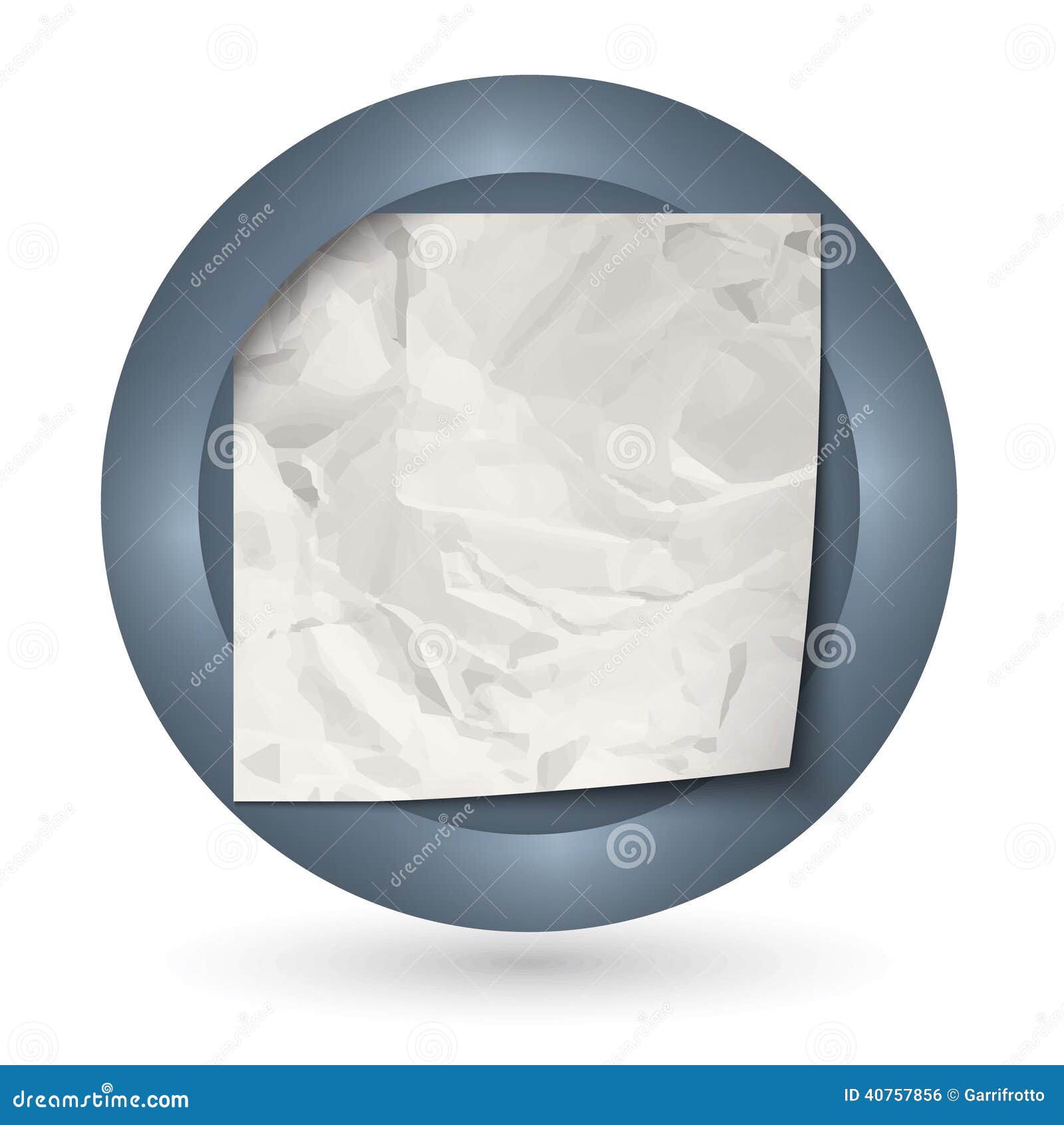 Crumpled paper stock vector. Illustration of modern, vector - 40757856